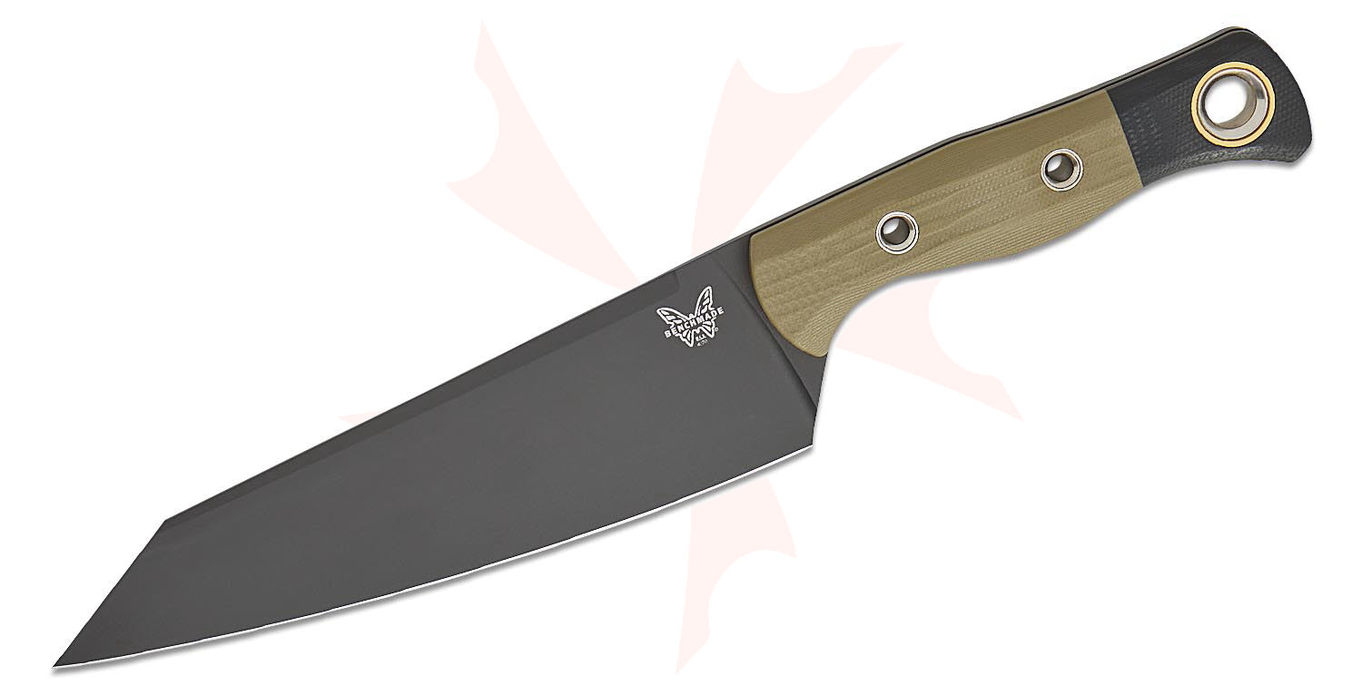 Benchmade Master Utility Knife Fixed Blade 6.83" CPM-154 Black DLC ...