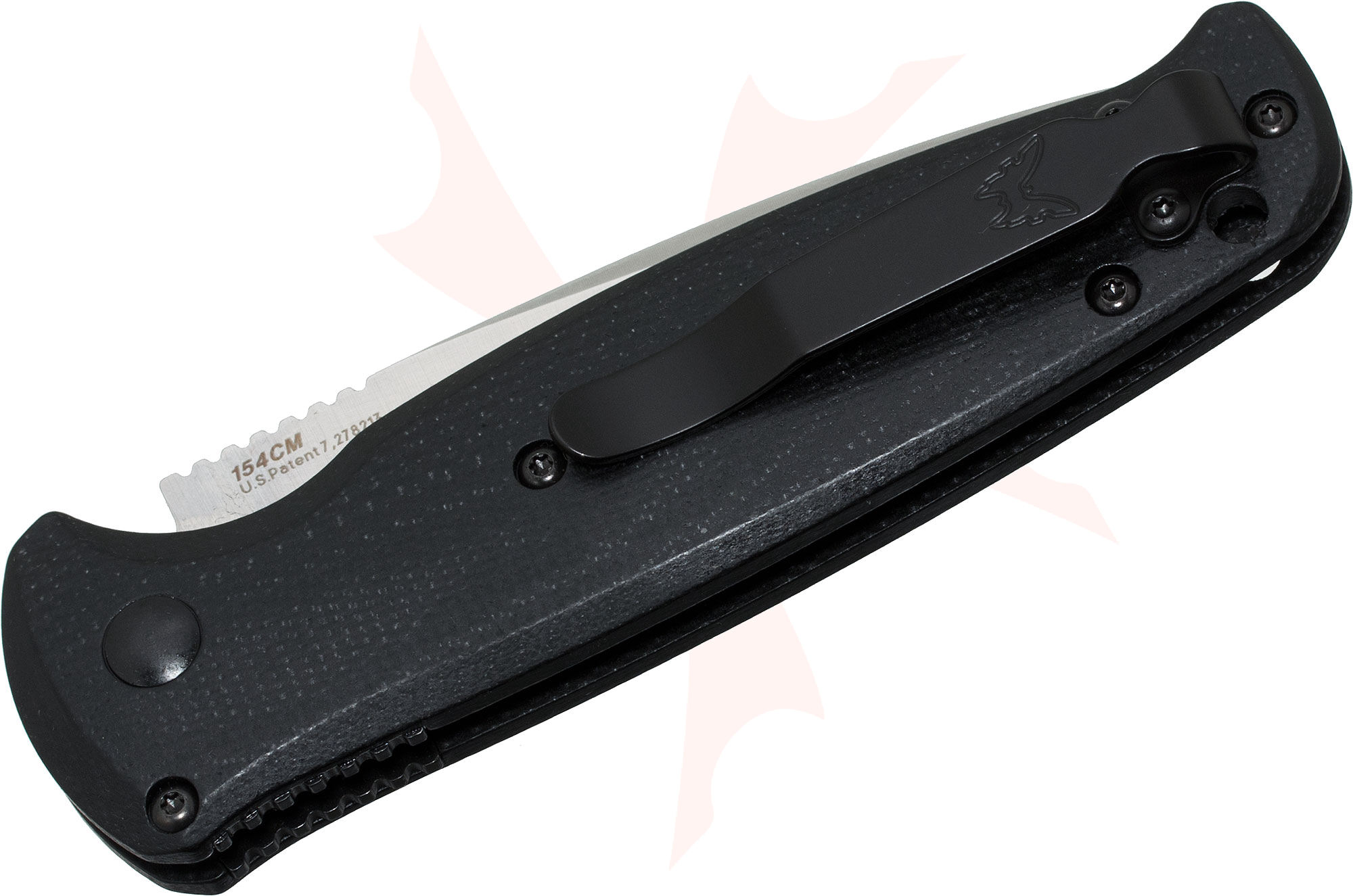 Benchmade 4300S CLA AUTO Folding Knife 3.4" Stonewash Combo Blade ...