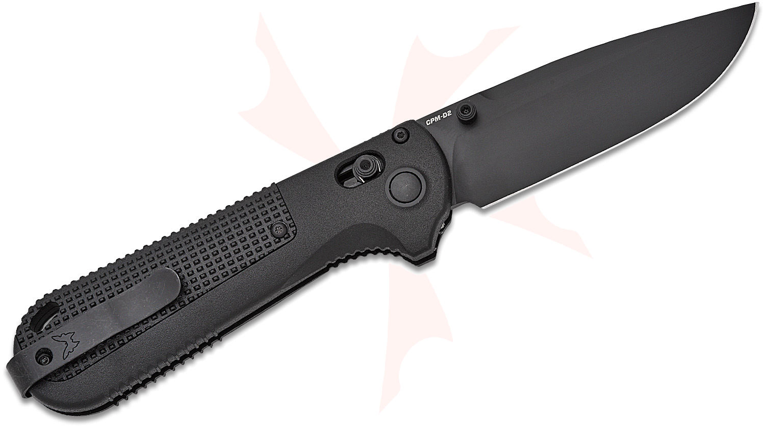 Benchmade Redoubt AXIS Folding Knife 3.55" CPM-D2 Graphite Black Plain ...