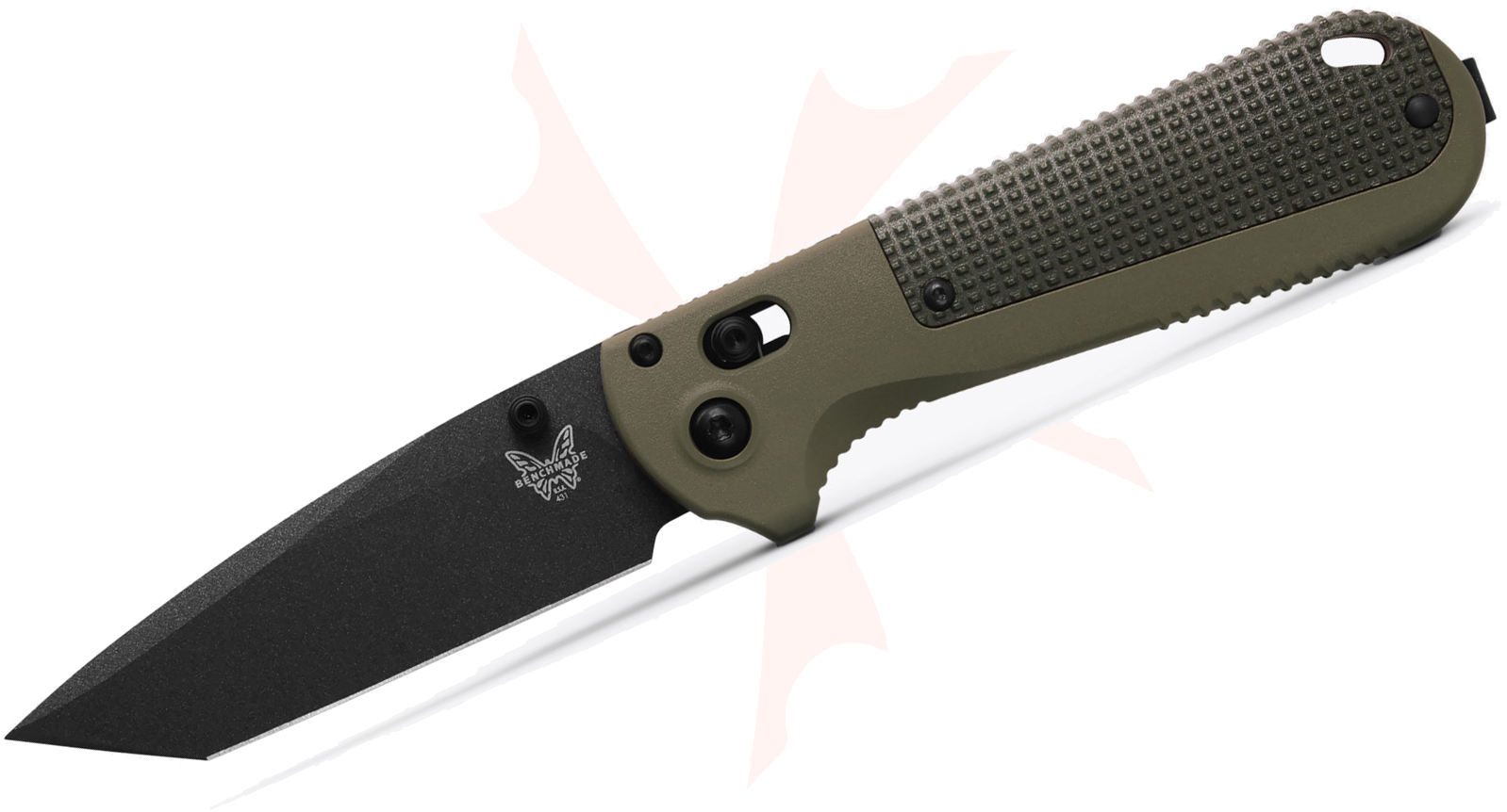 Benchmade Redoubt AXIS Folding Knife 3.55" CPM-D2 Cobalt Cerakote Tanto ...