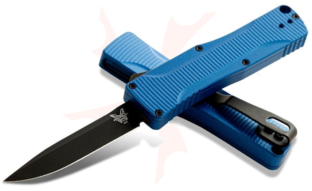 Benchmade 4850BK-1 Om OTF AUTO Folding Knife 2.475" S30V Black DLC Clip ...