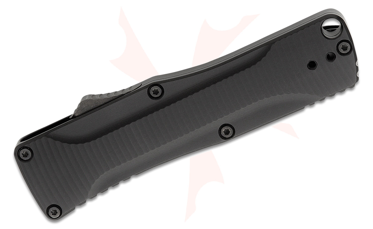 Benchmade 4850BK Om OTF AUTO Knife 2.475" S30V Black DLC Clip Point ...