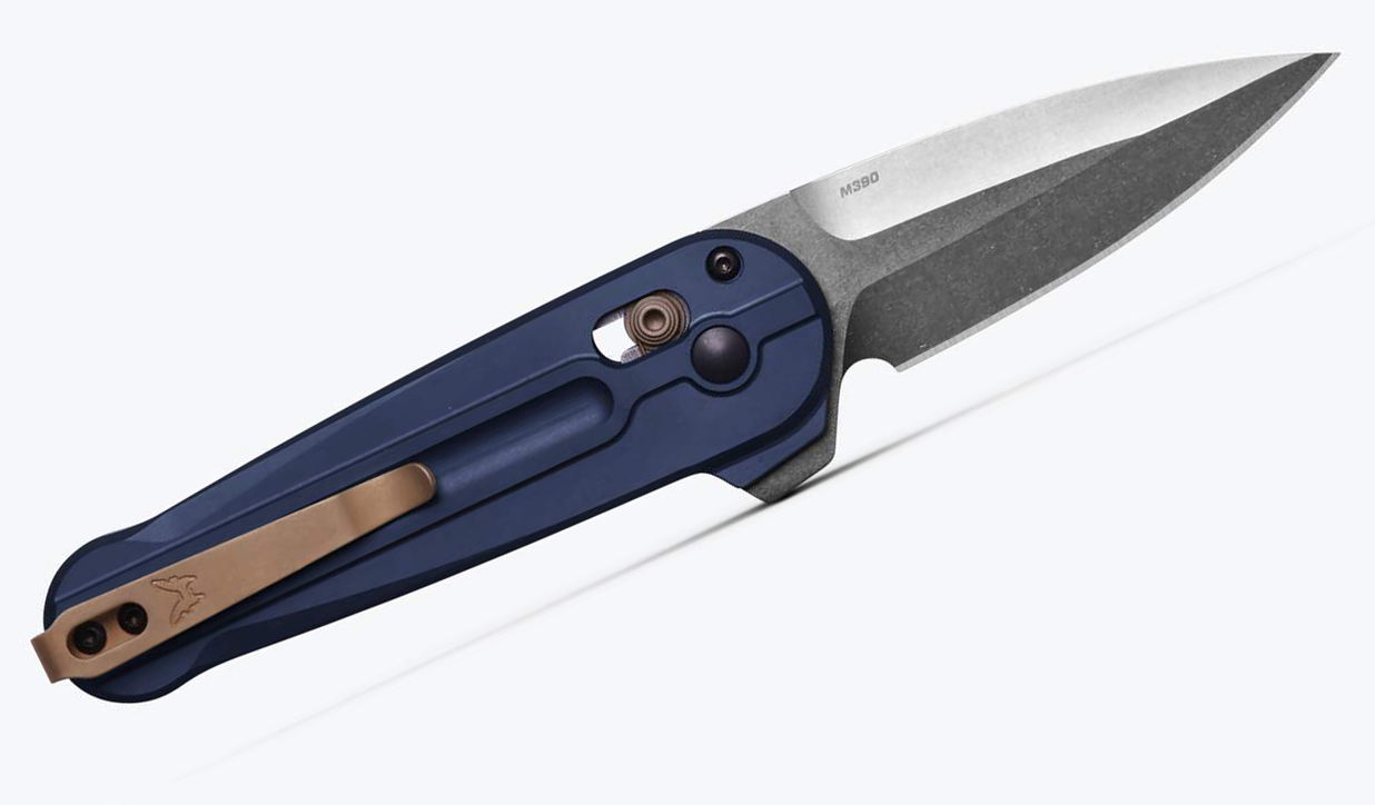 Benchmade Lowden AXIS Flipper Knife 2.79" M390 Satin Spear Point Blade ...