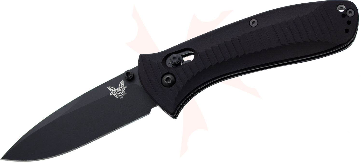 Benchmade 520BK Presidio AXIS Lock Folder 3.42" Black Plain Edge Blade ...