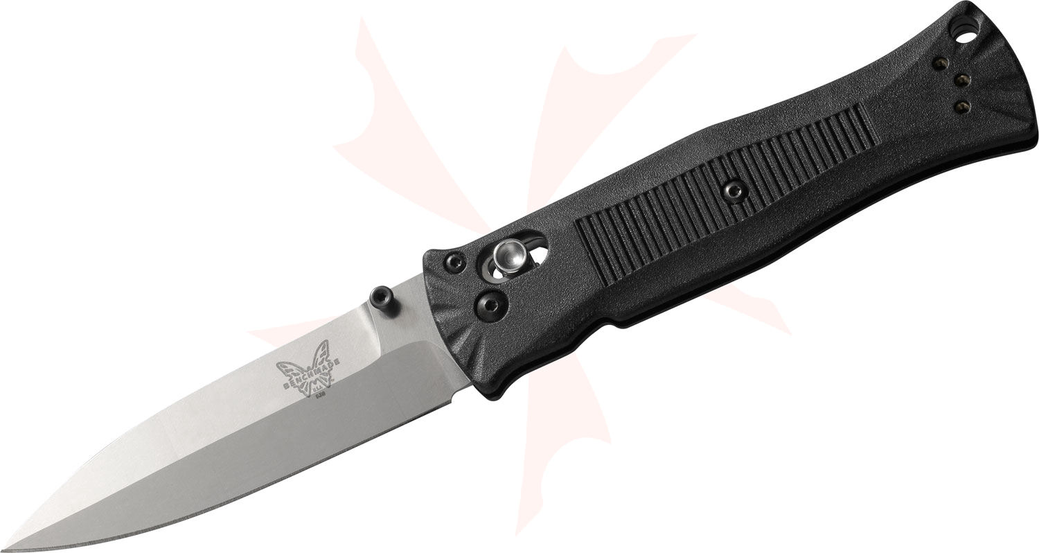 Benchmade 530 Pardue AXIS Folder 3.25" Satin Plain Blade, Grivory ...