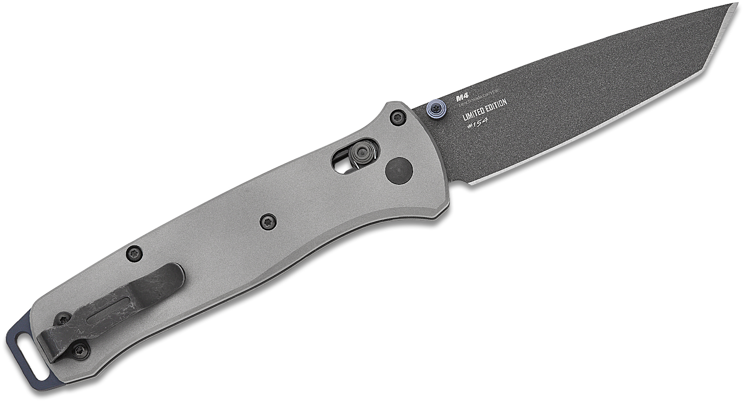 Benchmade Limited Edition Bailout AXIS Folding Knife 3.38" CPM-M4 Gray ...