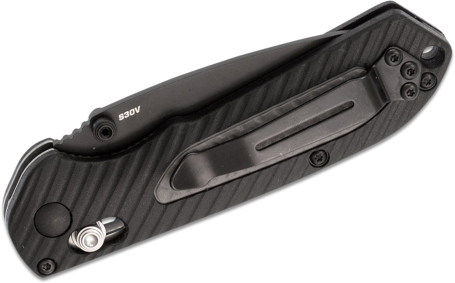 Benchmade Mini Freek Folding Knife 3" S30V Black Plain Blade, Grivory ...