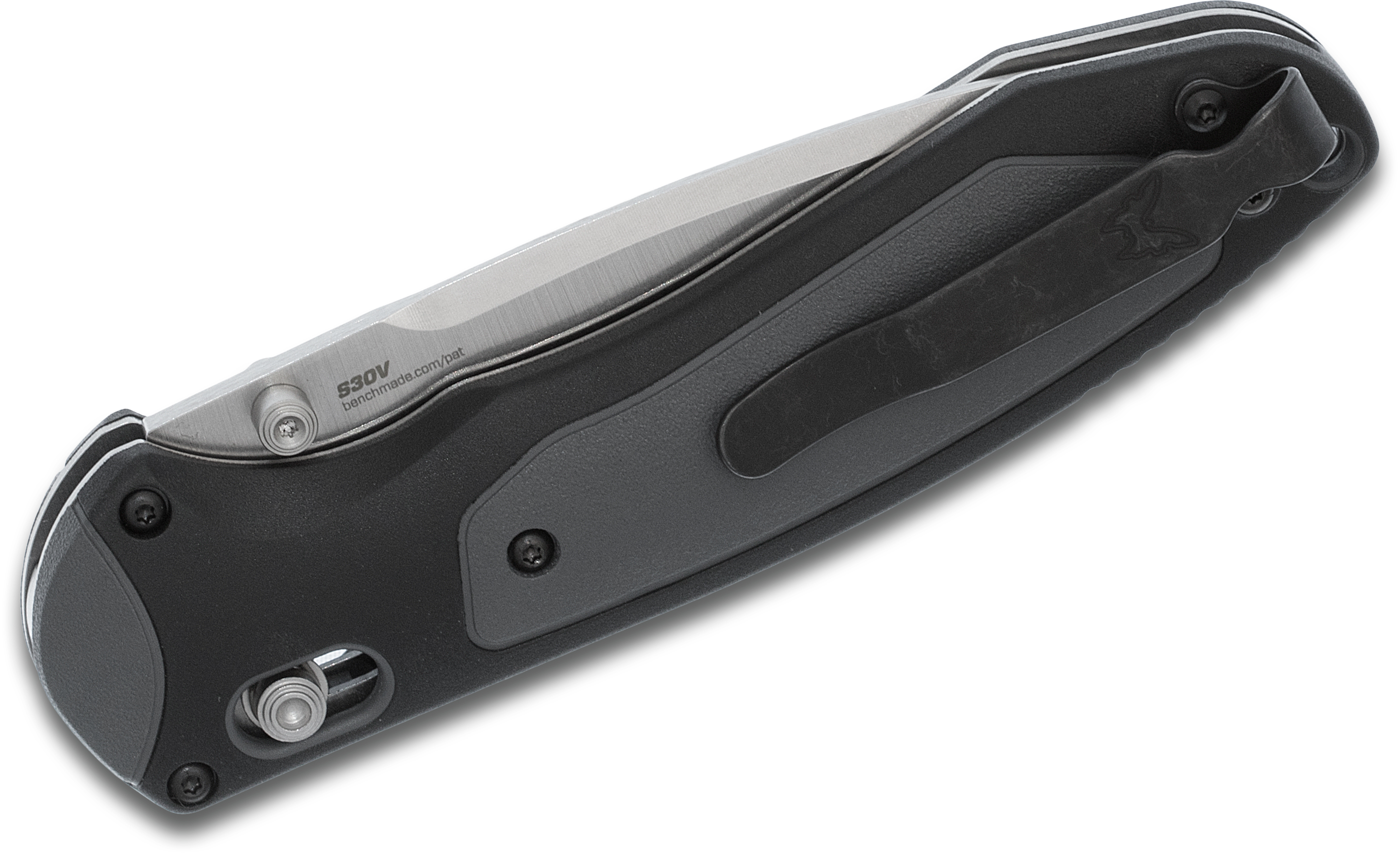 Benchmade 590S Boost AXIS Assisted 3.7" Satin S30V Combo Blade, Grivory ...