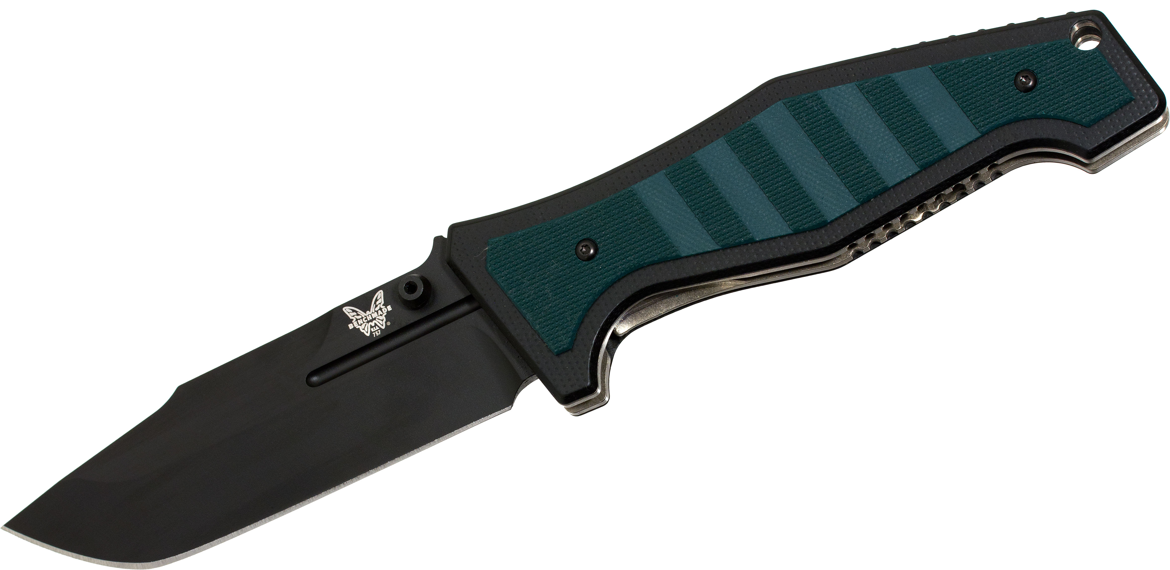 Benchmade 757BK Shane Sibert Vicar 3.9" S30V Black Plain Blade, G10 ...
