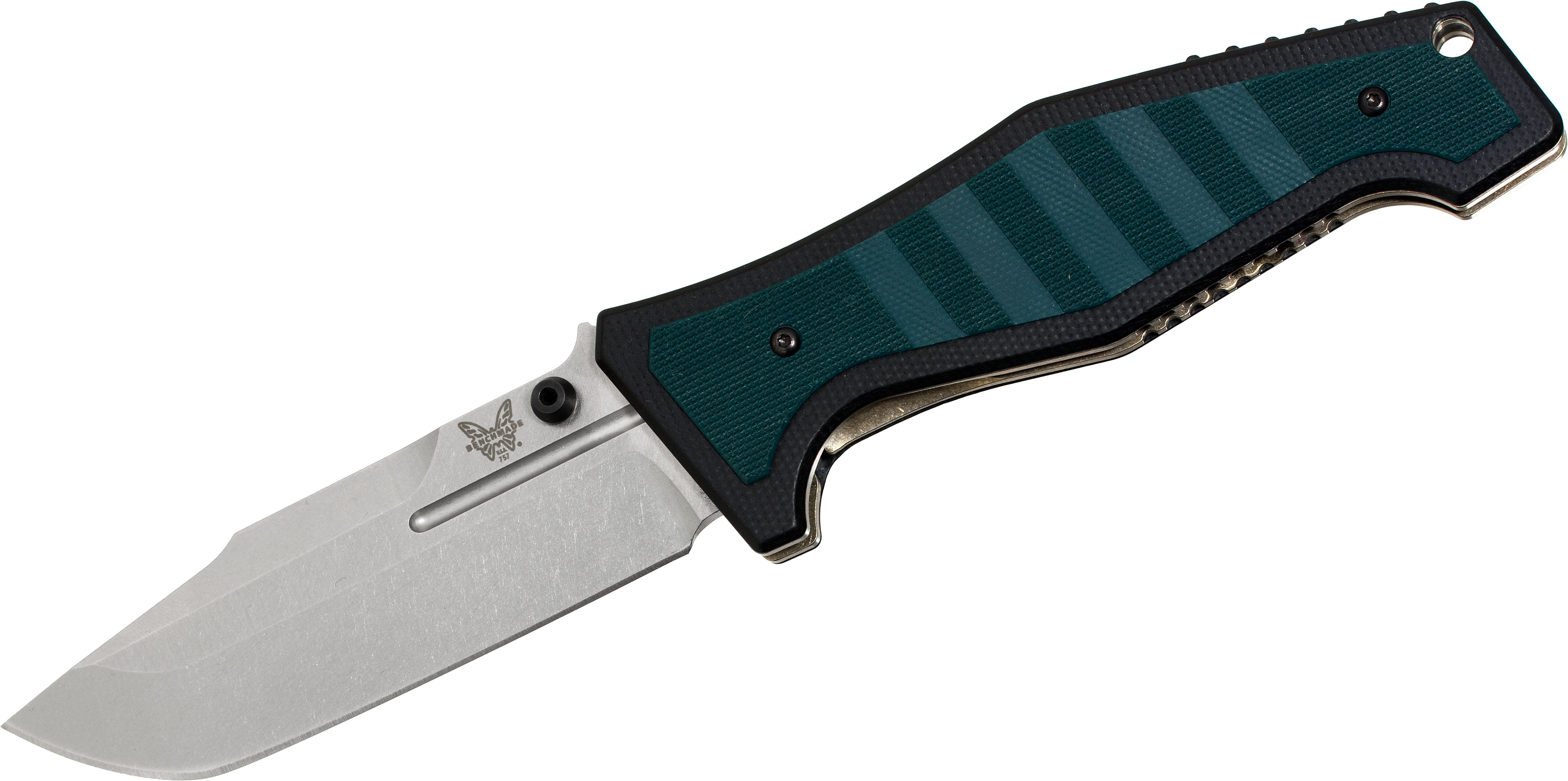 Benchmade 757 Shane Sibert Vicar 3.9" S30V Stonewash Plain Blade, G10 ...