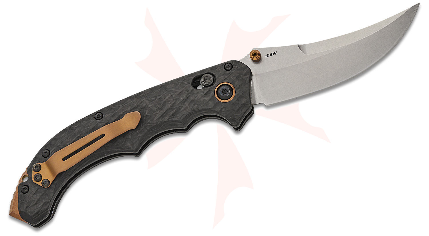 Benchmade 865-02 Mini Bedlam AXIS Folding Knife 3.45" S90V Satin ...