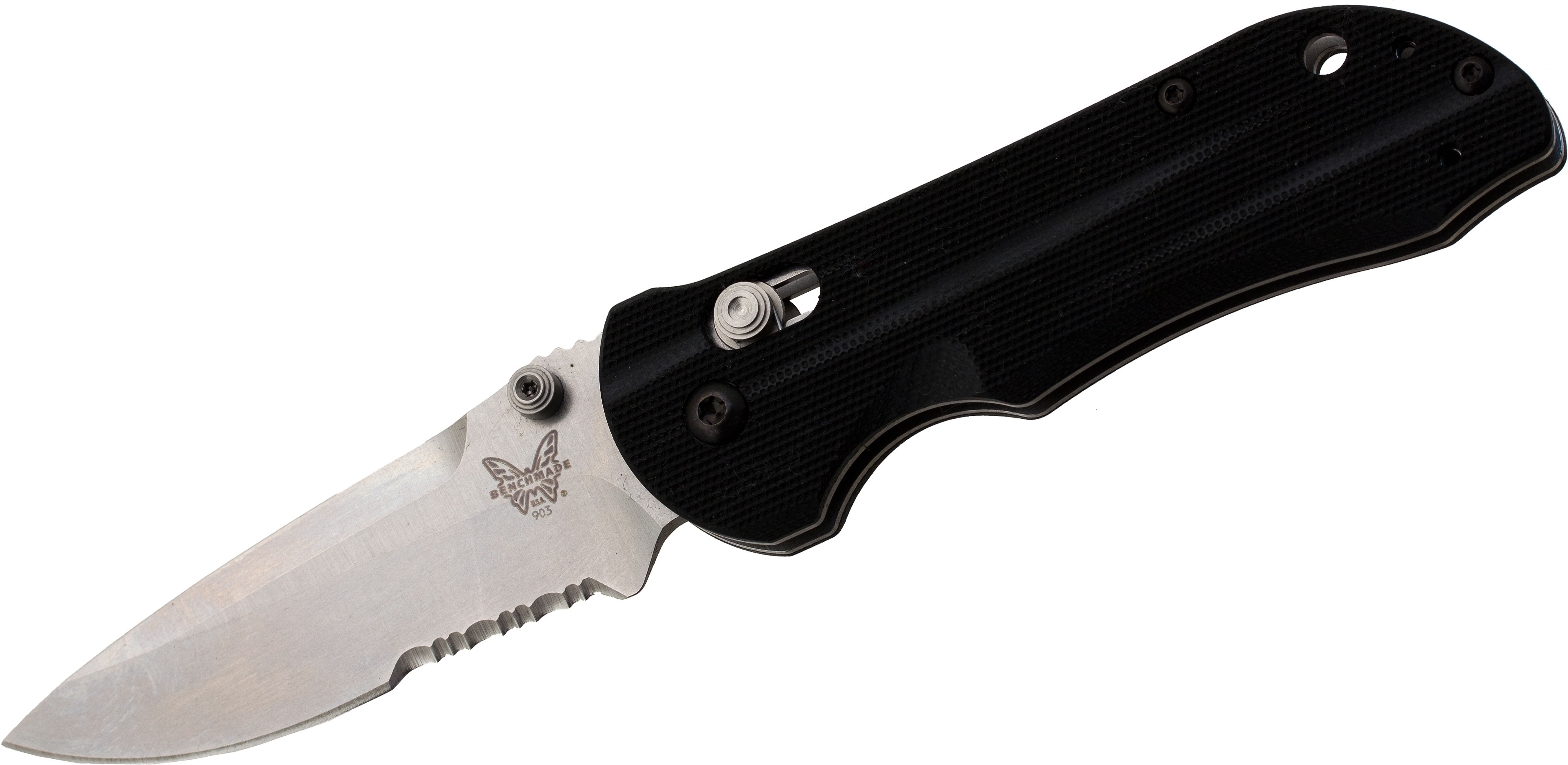 Benchmade 903S Mini-AXIS Stryker Folding Knife 2.94" Stonewash Combo ...