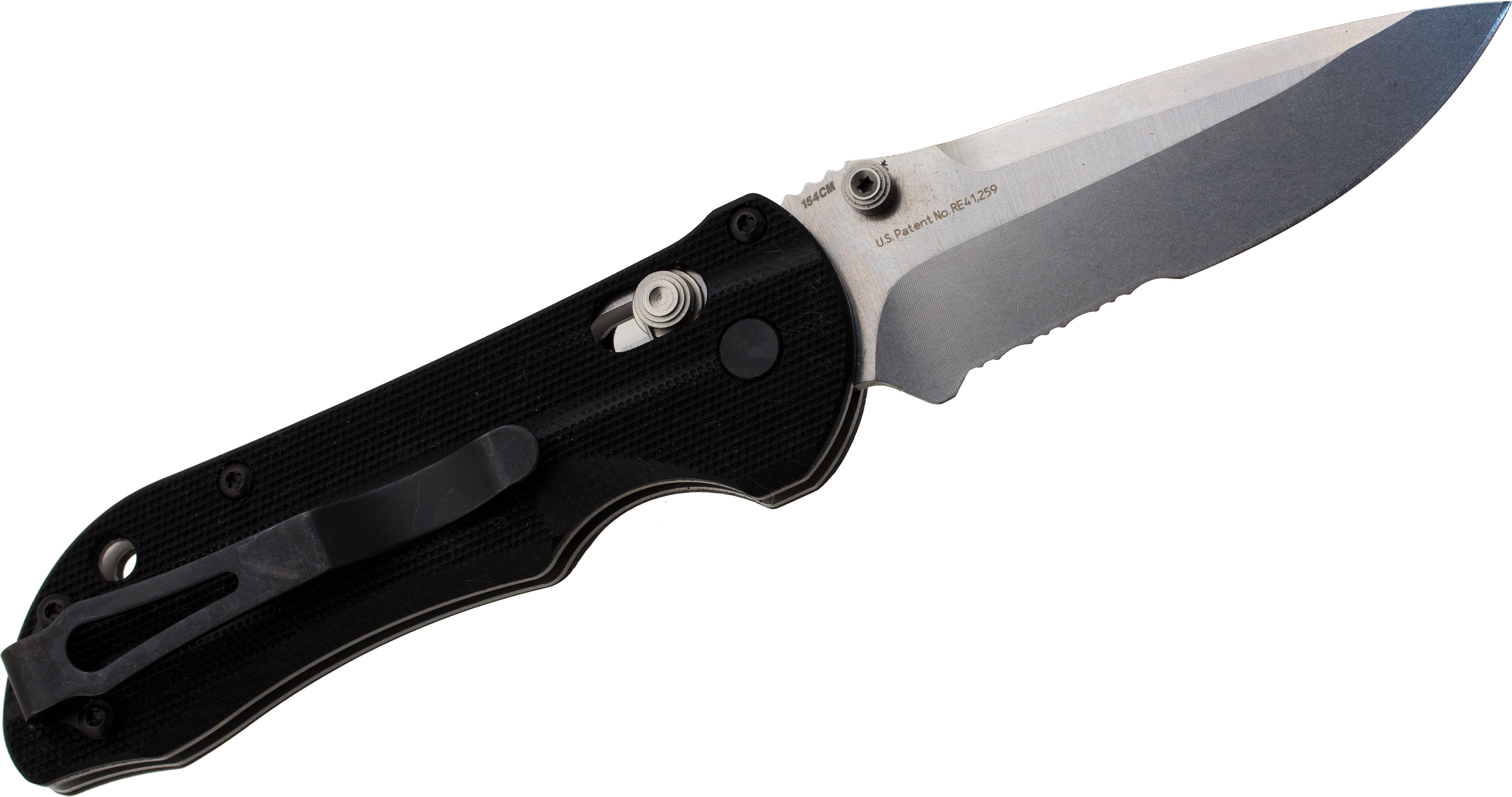 Benchmade 903S Mini-AXIS Stryker Folding Knife 2.94" Stonewash Combo ...