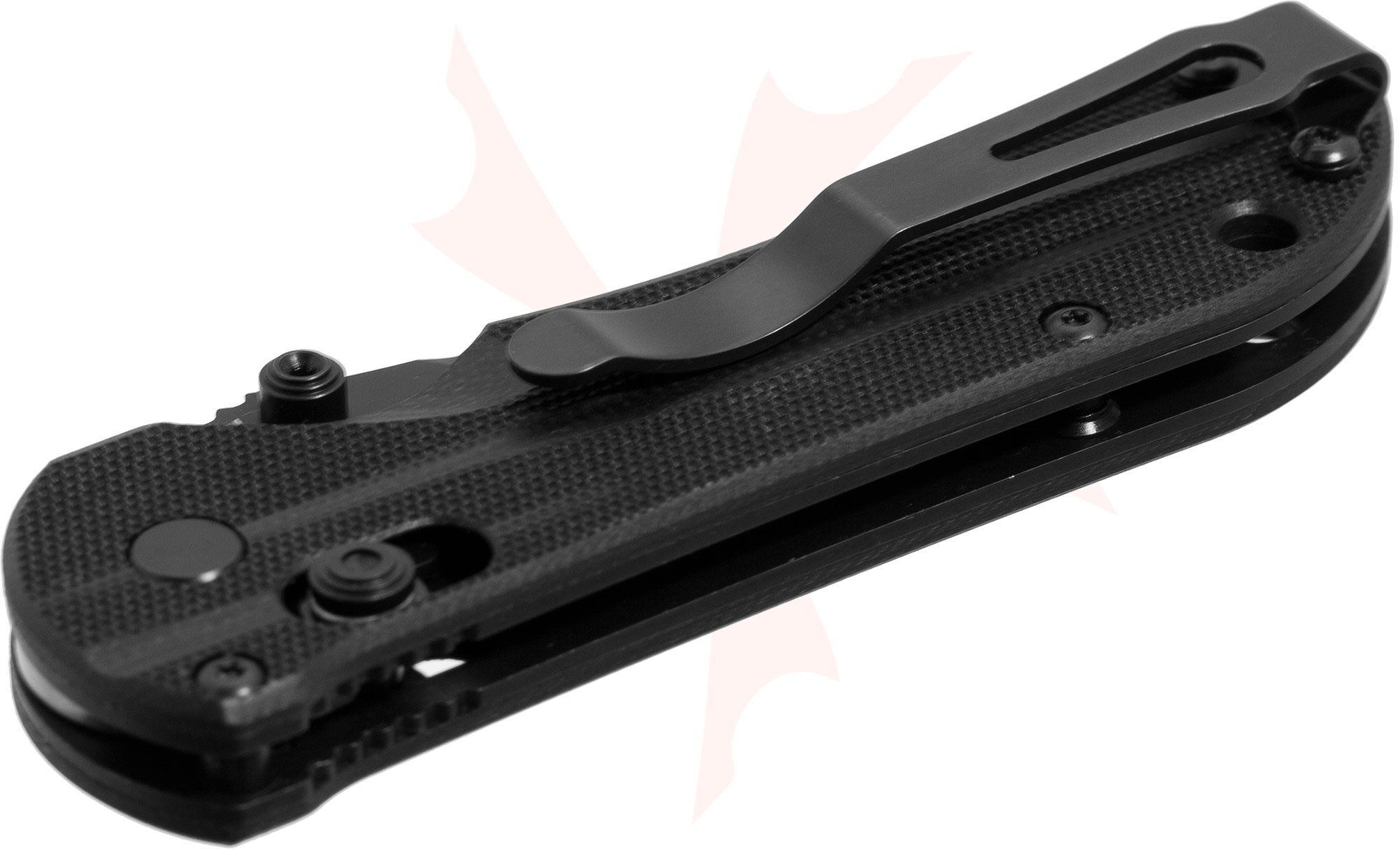 Benchmade 904SBK Mini-AXIS Stryker Folding Knife 2.94" Black Combo ...