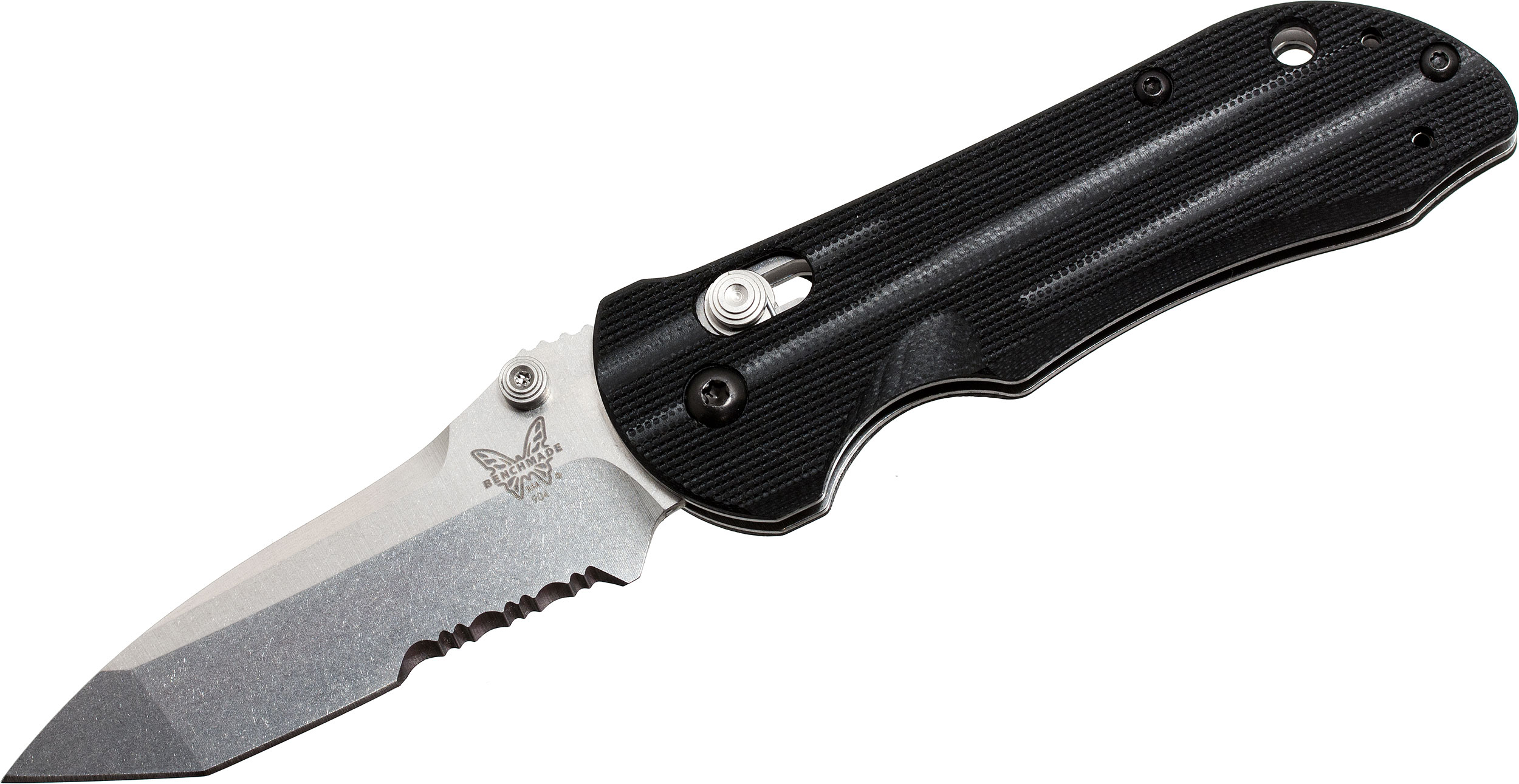 Benchmade 904S Mini-AXIS Stryker Folding Knife 2.94" Stonewash Combo ...