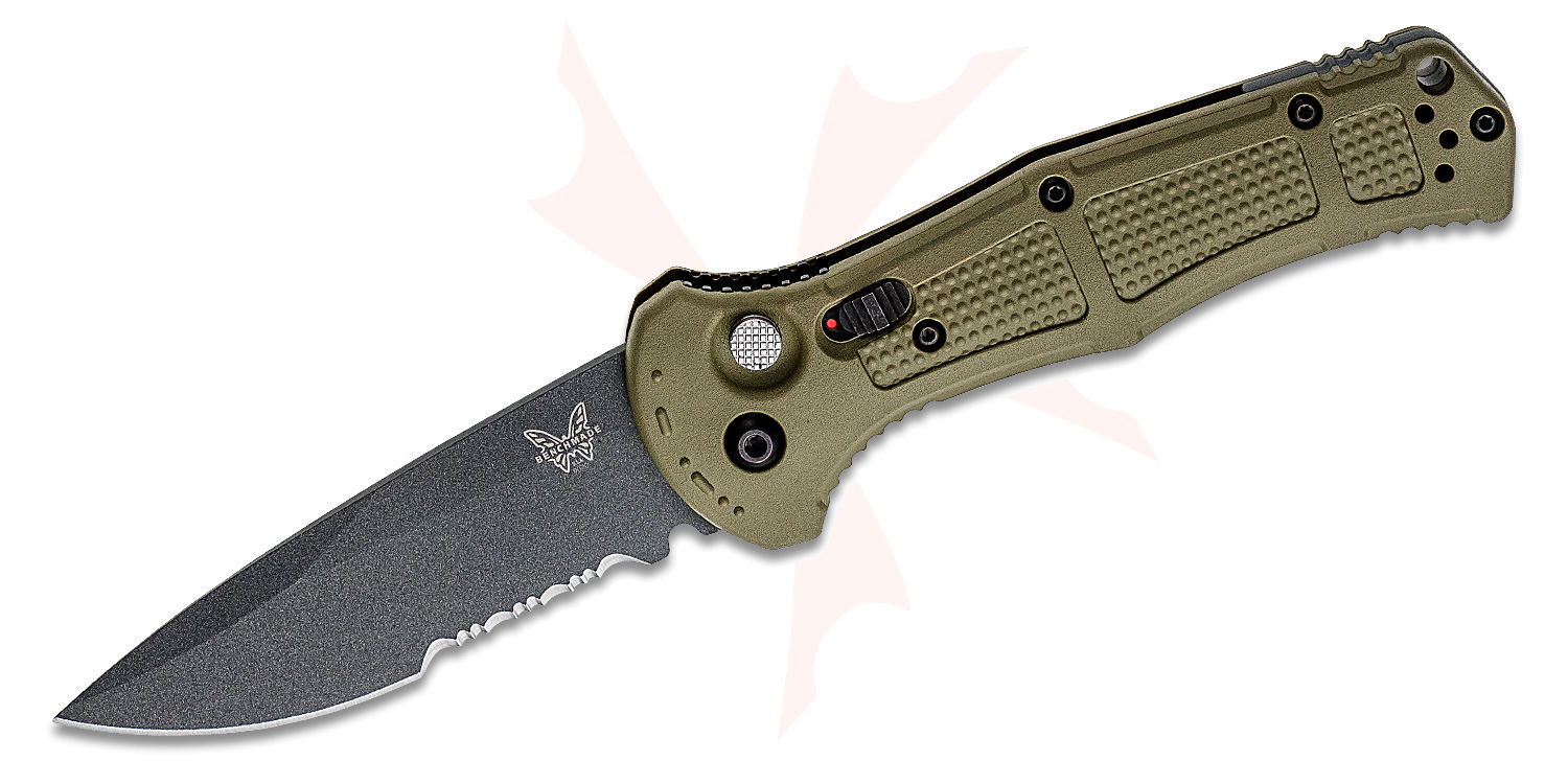 Benchmade 9070SBK-1 Claymore AUTO Folding Knife 3.6" CPM-D2 Cobalt ...