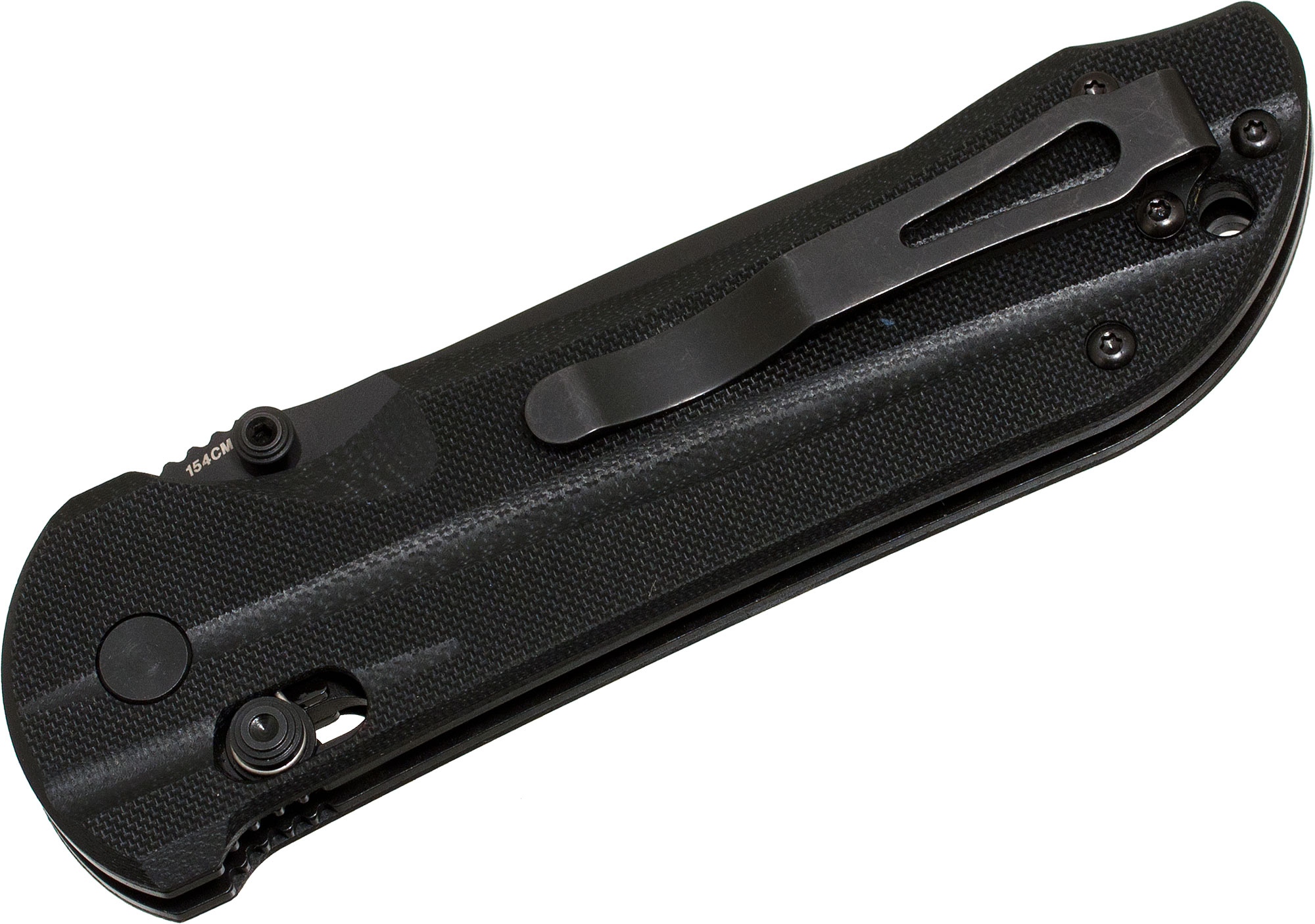 Benchmade 908SBK AXIS Stryker Folding Knife 3.57" Black Combo Blade ...