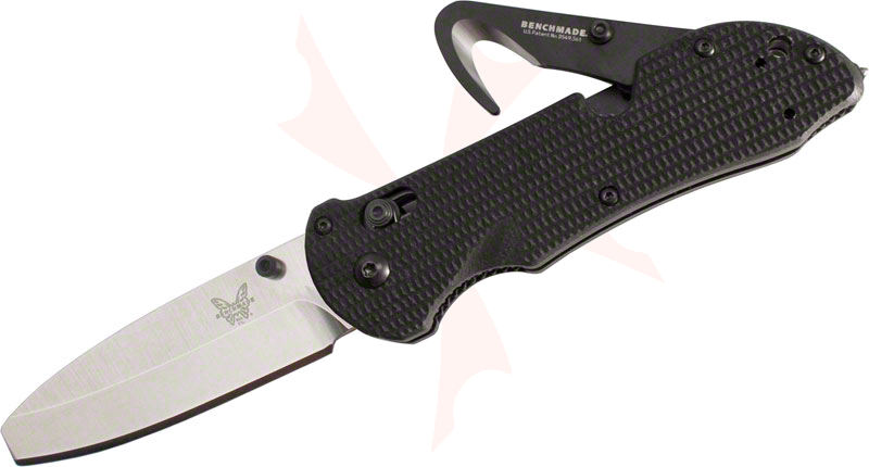 Benchmade 916 Triage Rescue Knife 3.5" Satin Plain Blunt Tip Blade ...