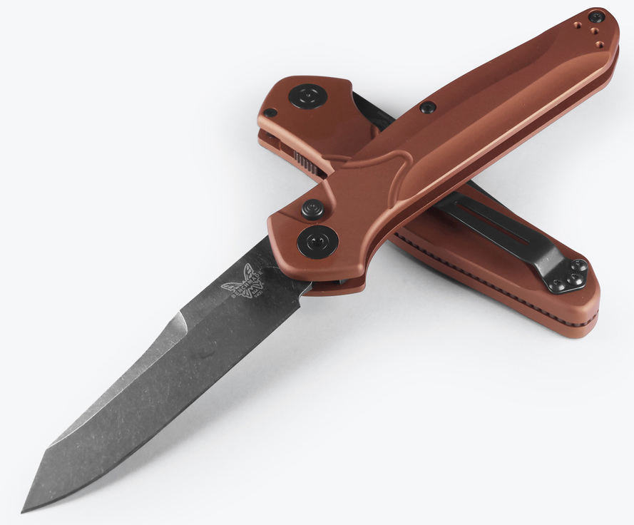 Benchmade 9400BK-03 Osborne AUTO Folding Knife 3.4" CPM-MagnaCut Black ...