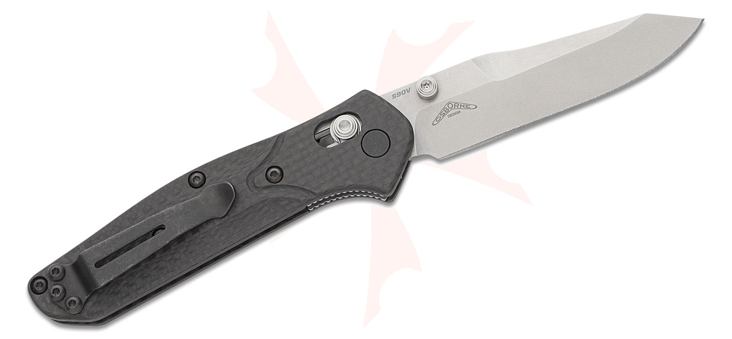 Benchmade 945-2 Mini Osborne Folding Knife 2.92" S90V Satin Plain Blade ...