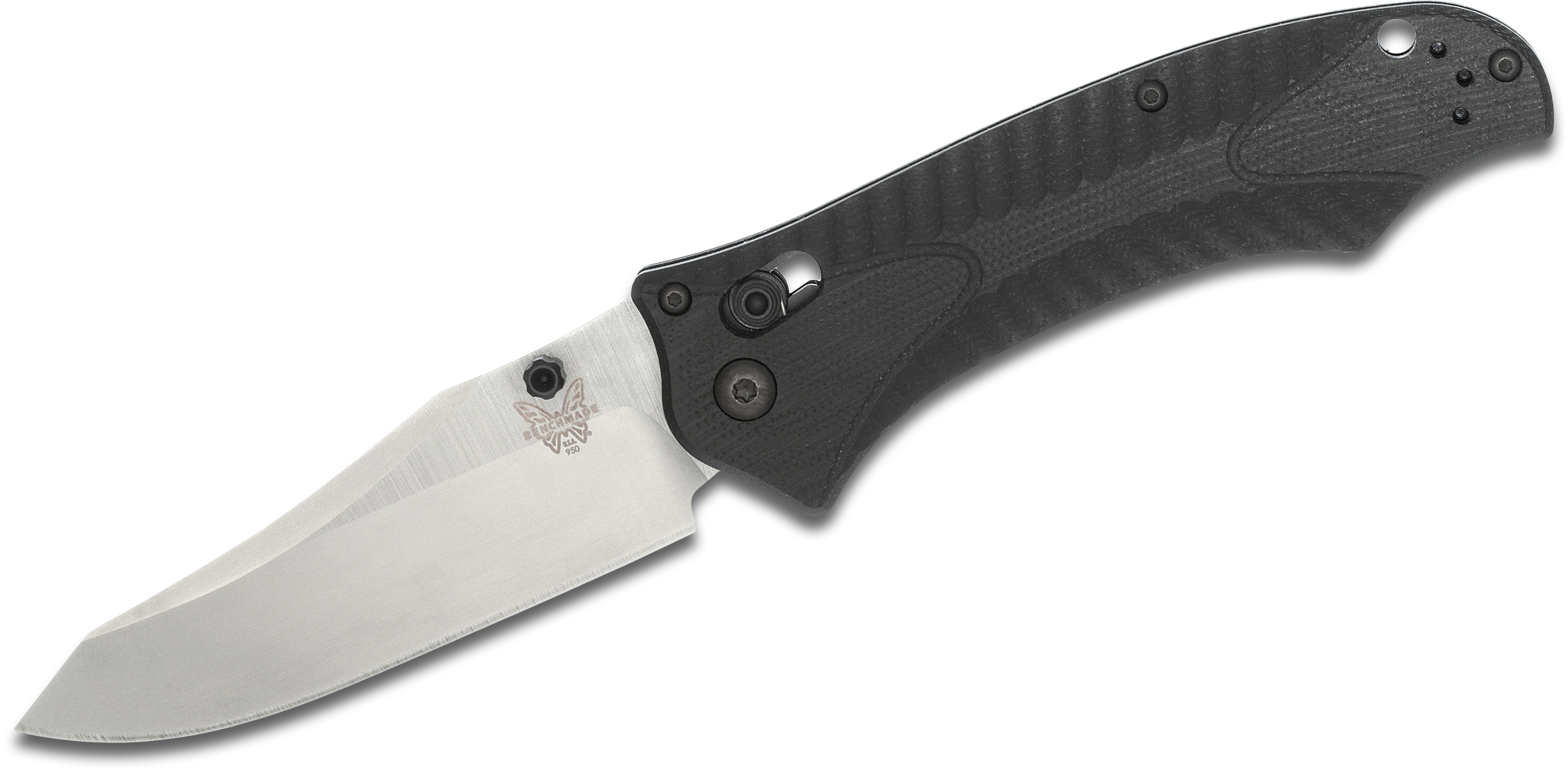 Benchmade 950-1 Osborne Rift AXIS Folder 3.67" Satin Plain Blade, Black ...