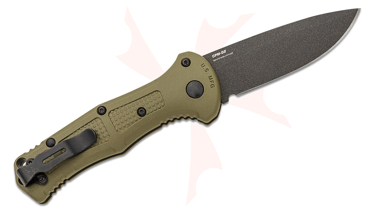 Benchmade 9570BK-1 Mini Claymore AUTO Folding Knife 3" CPM-D2 Cobalt ...