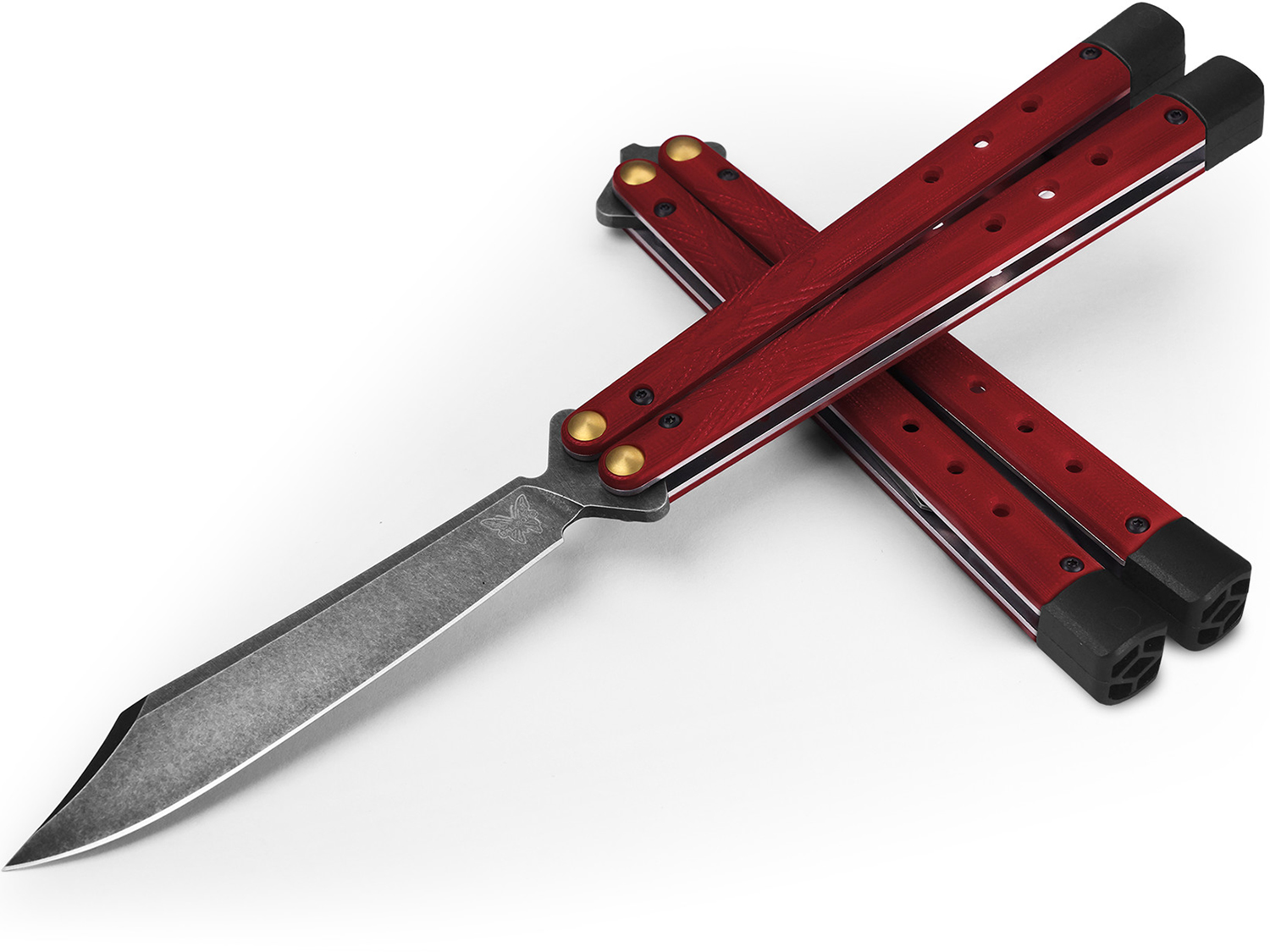 Benchmade 99BK-1 Necron Balisong Butterfly Knife 4.59" CPM-S30V Black ...