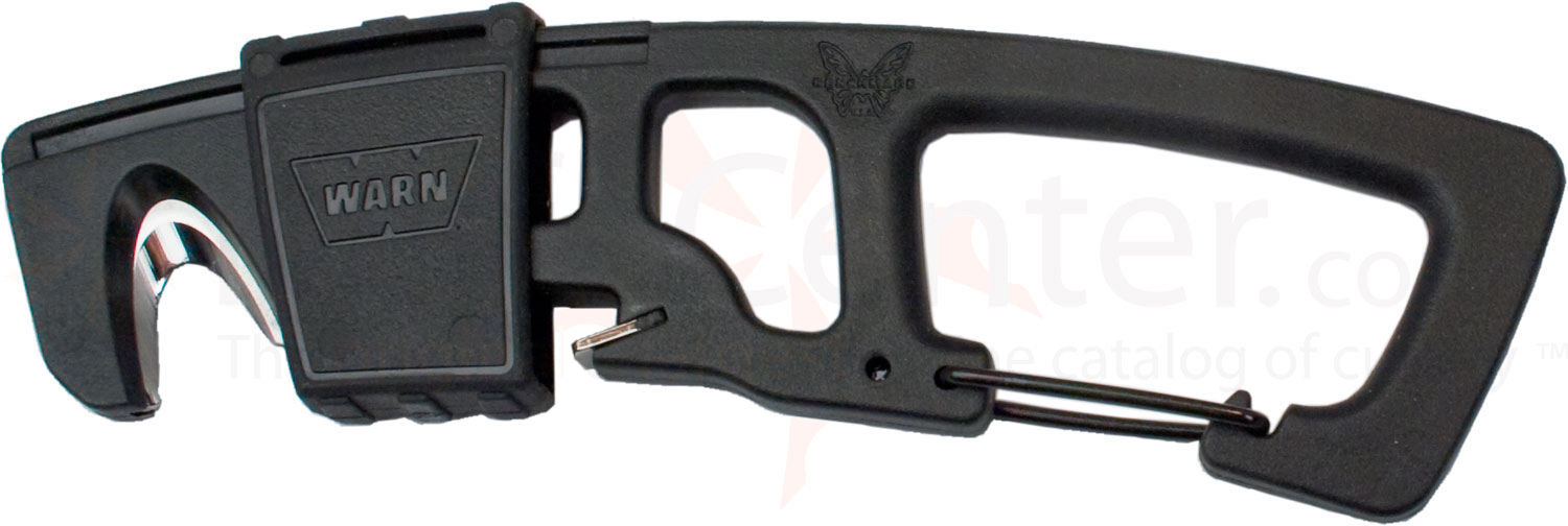Benchmade 9CB-1 Black Rescue Hook with Carabiner 5.19" Overall, Warn ...