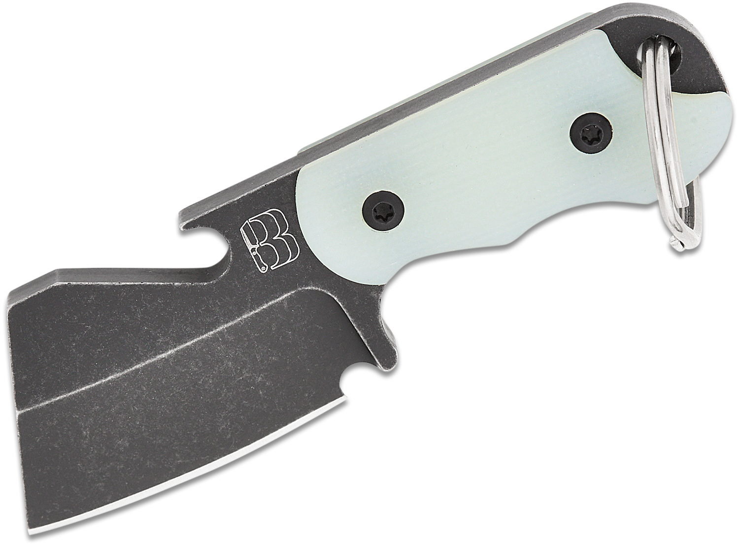 Berg Blades Keychain Bottle Butcher Fixed Blade Knife 1.5" 440C Black ...