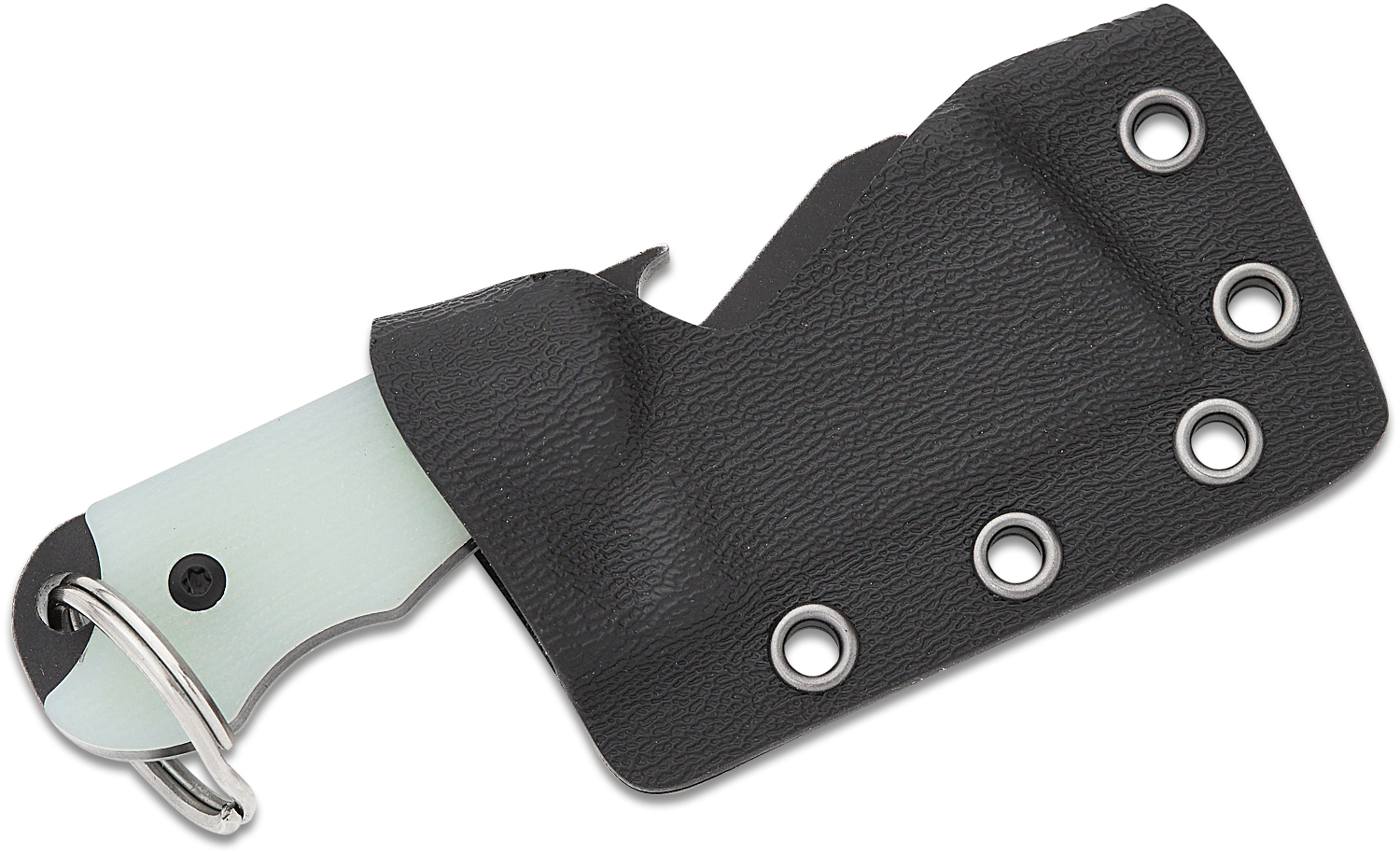 Berg Blades Keychain Bottle Butcher Fixed Blade Knife 1.5" 440C Black ...