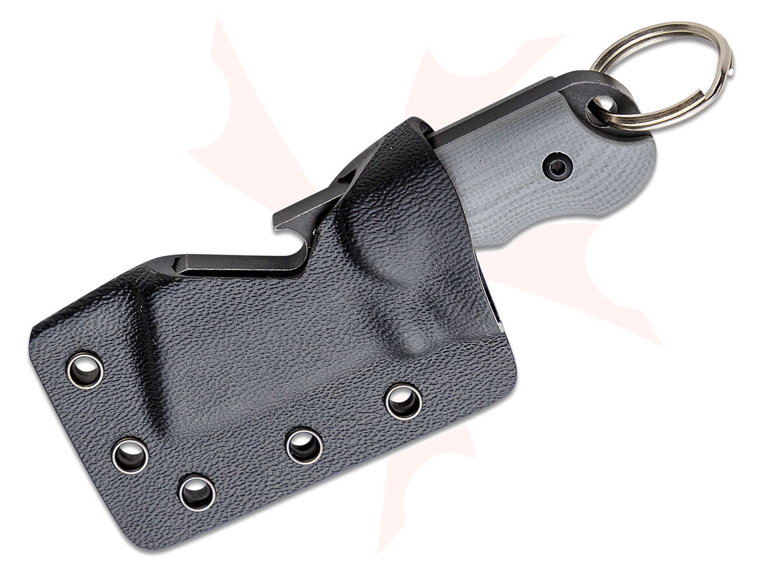 Berg Blades Keychain Bottle Butcher Fixed Blade Knife 1.5" 440C Black ...