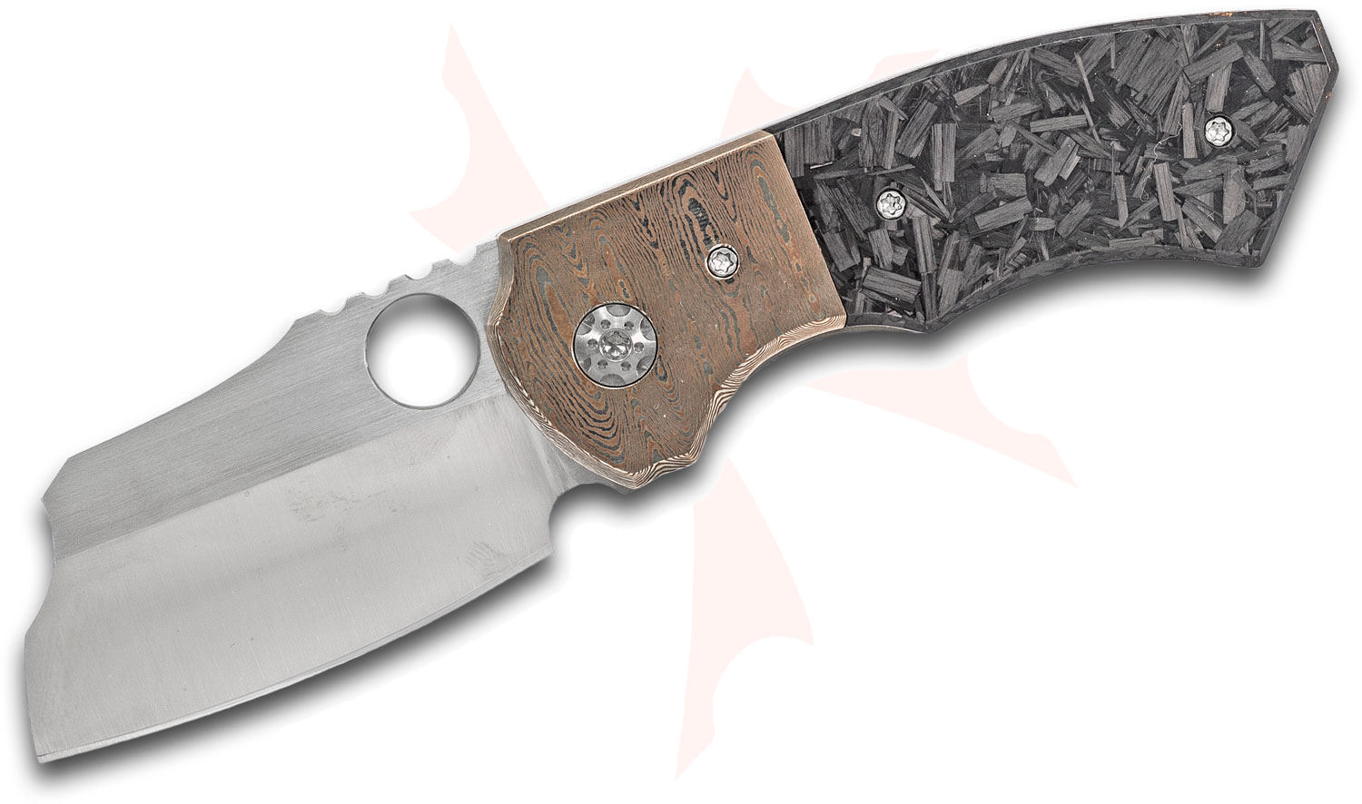 Berg Blades Custom SLiM Folding Knife 2.75" CPM-154 Cleaver Blade ...