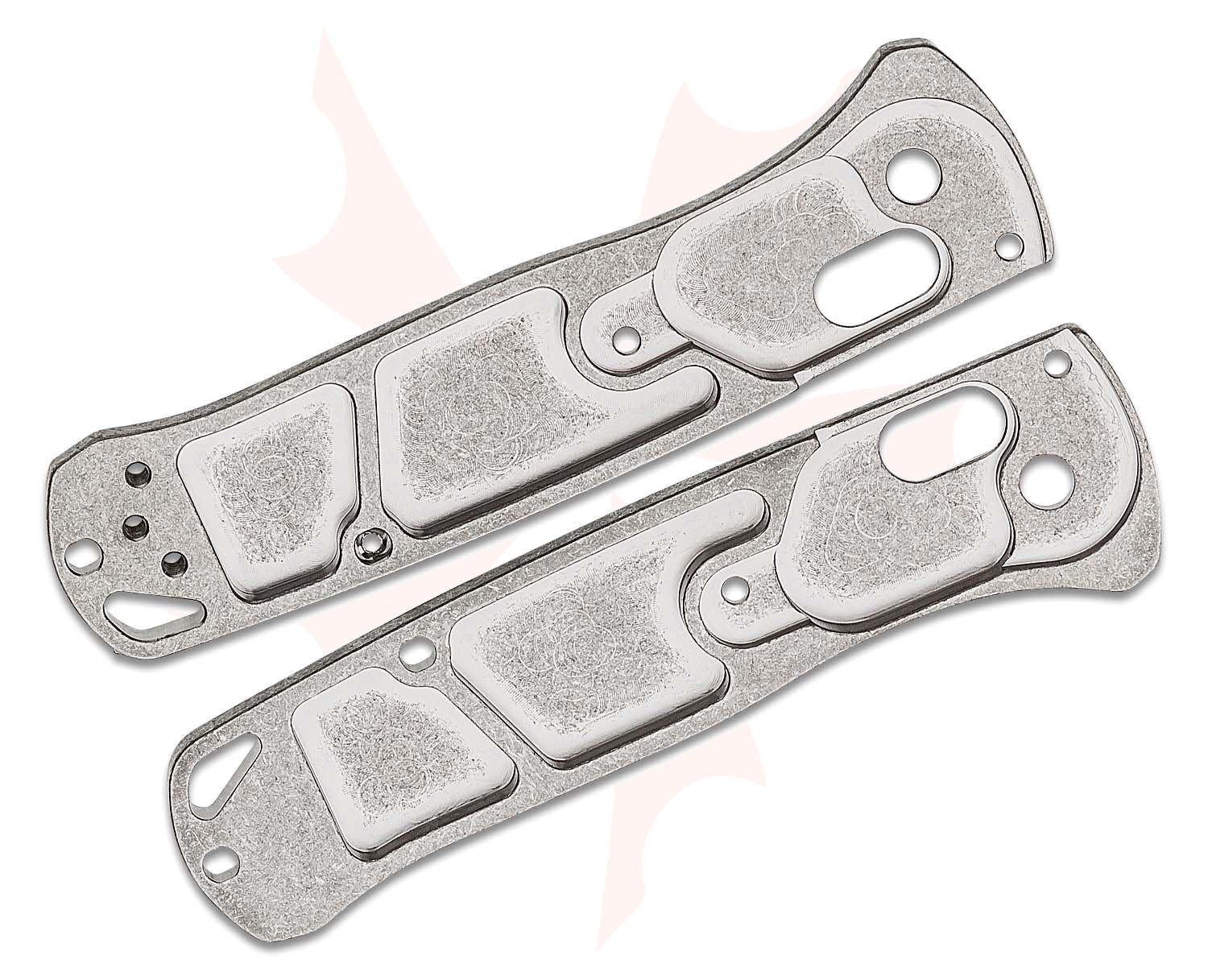 Berkshire Forge Titanium Benchmade 533 Mini Bugout Scales, Stonewashed ...