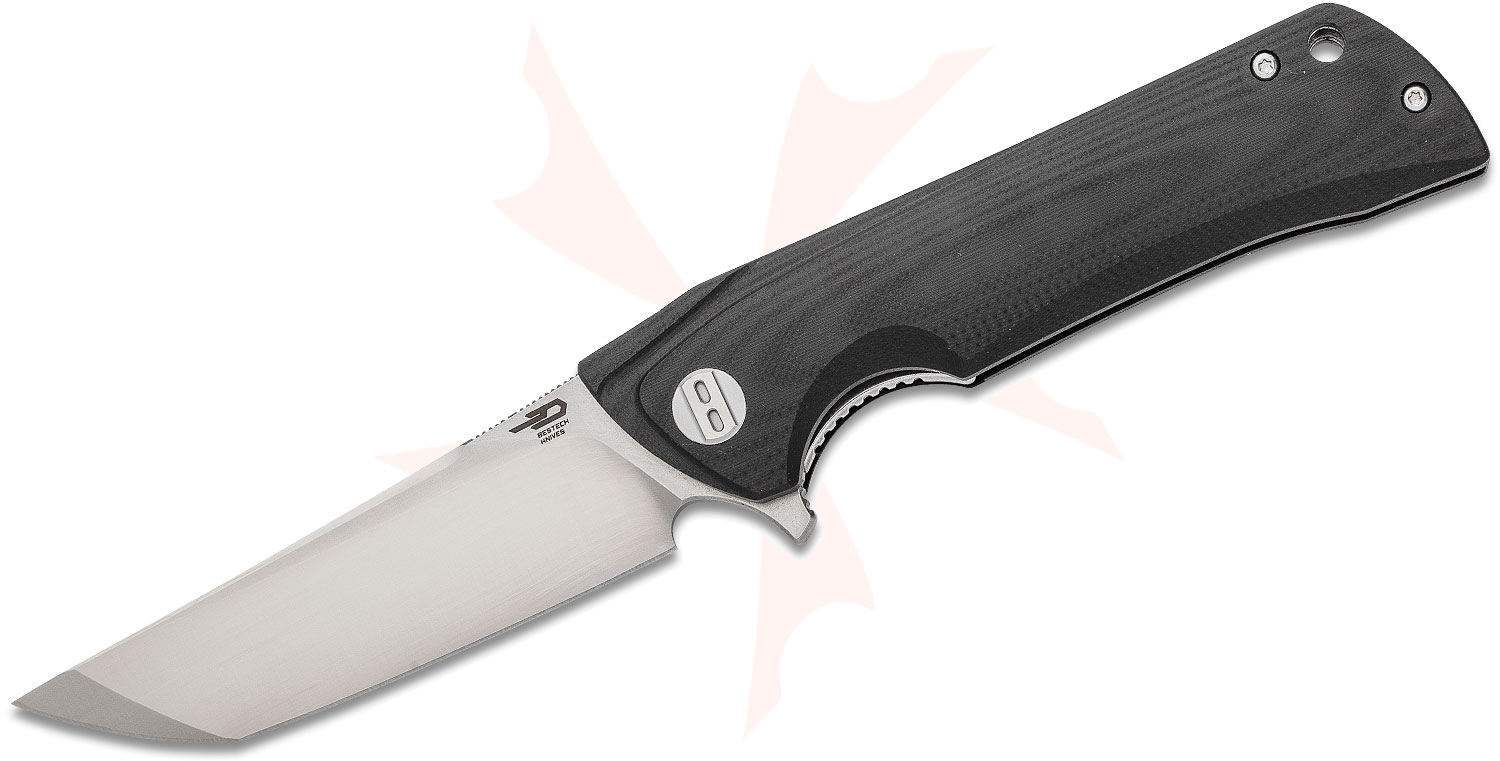 Bestech Knives Paladin Tanto Flipper Knife 3.58" D2 Two-Tone Satin ...
