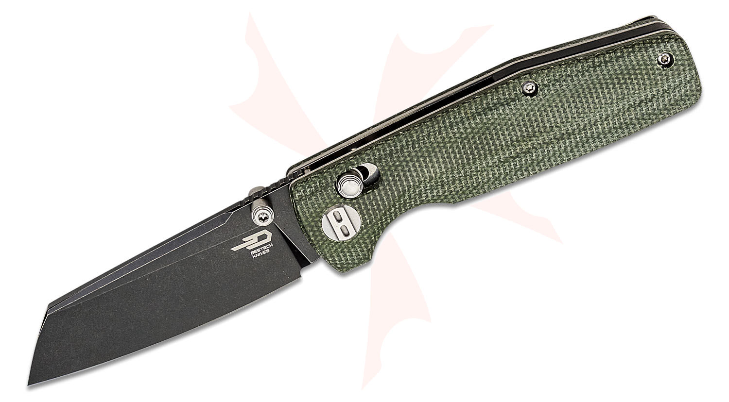 Bestech Knives Slasher Folding Knife 3.07" D2 Black Stonewashed ...