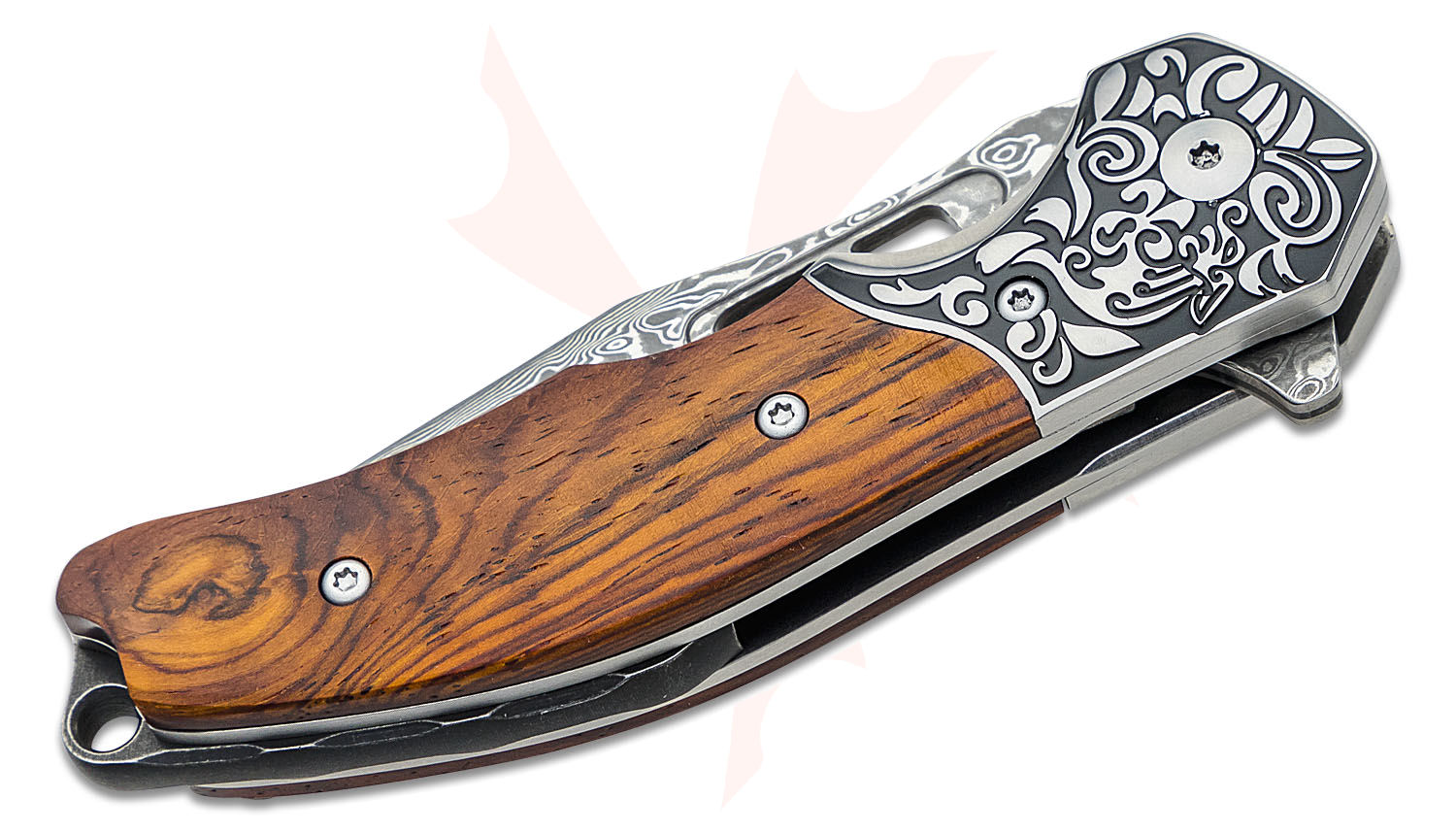 Bestech Knives Draco Flipper Knife 2.95" Damascus Clip Point Blade ...