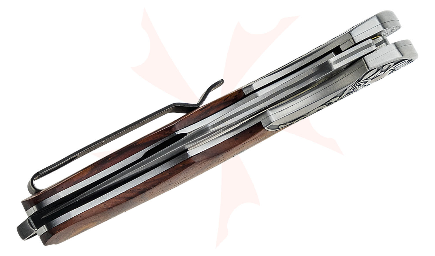 Bestech Knives Draco Flipper Knife 2.95" Damascus Clip Point Blade ...