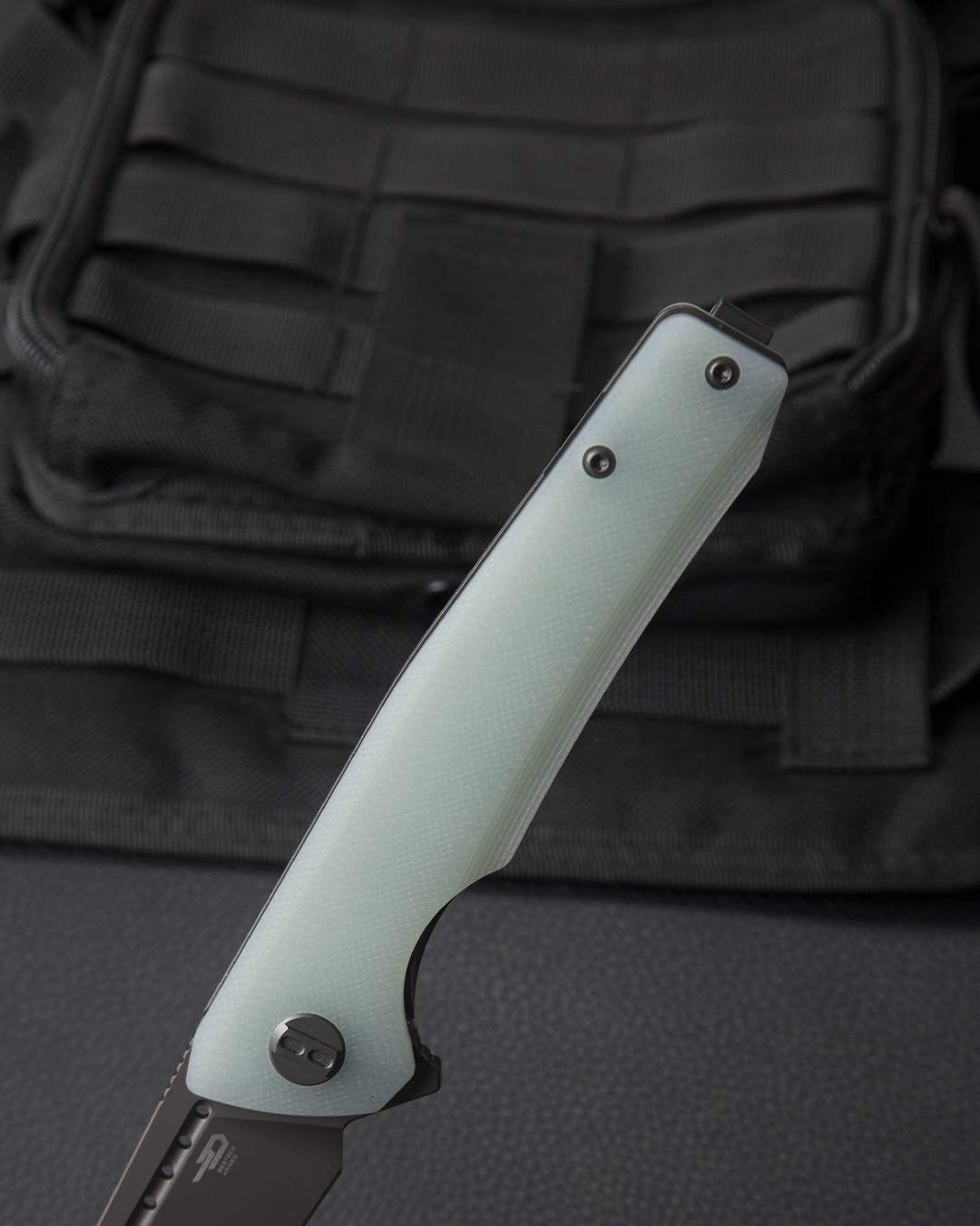 Bestech Knives Slyther Flipper Knife 3.58" 14C28N Gray Reverse Tanto ...