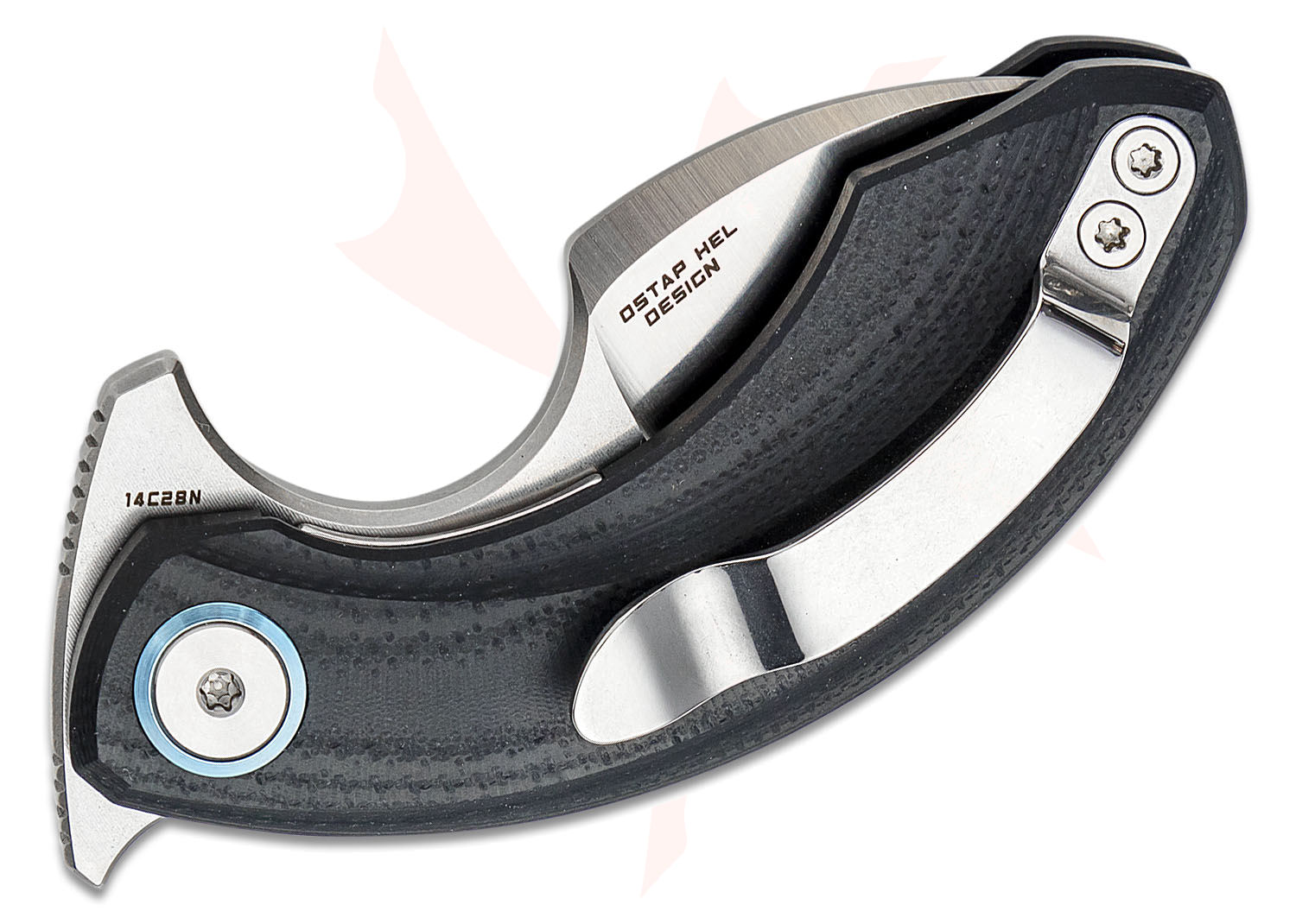 Bestech Knives Ostap Hel Strelit Push Dagger Flipper Knife 2.19" 14C28N ...