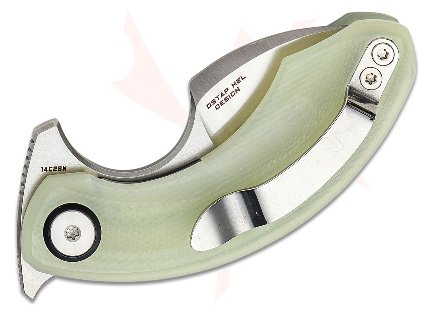 Bestech Knives Ostap Hel Strelit Push Dagger Flipper Knife 2.19" 14C28N ...