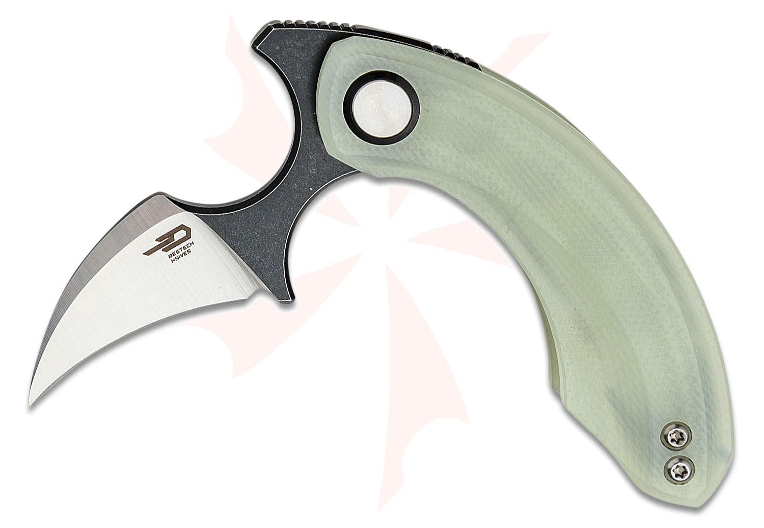 Bestech Knives Ostap Hel Strelit Push Dagger Flipper Knife 2.19" 14C28N ...