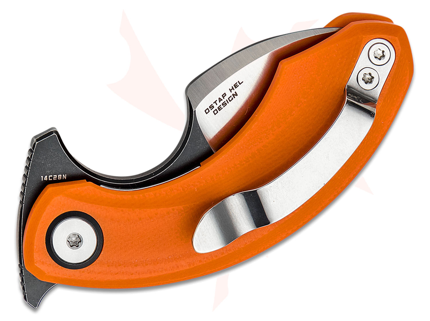 Bestech Knives Ostap Hel Strelit Push Dagger Flipper Knife 2.19" 14C28N ...