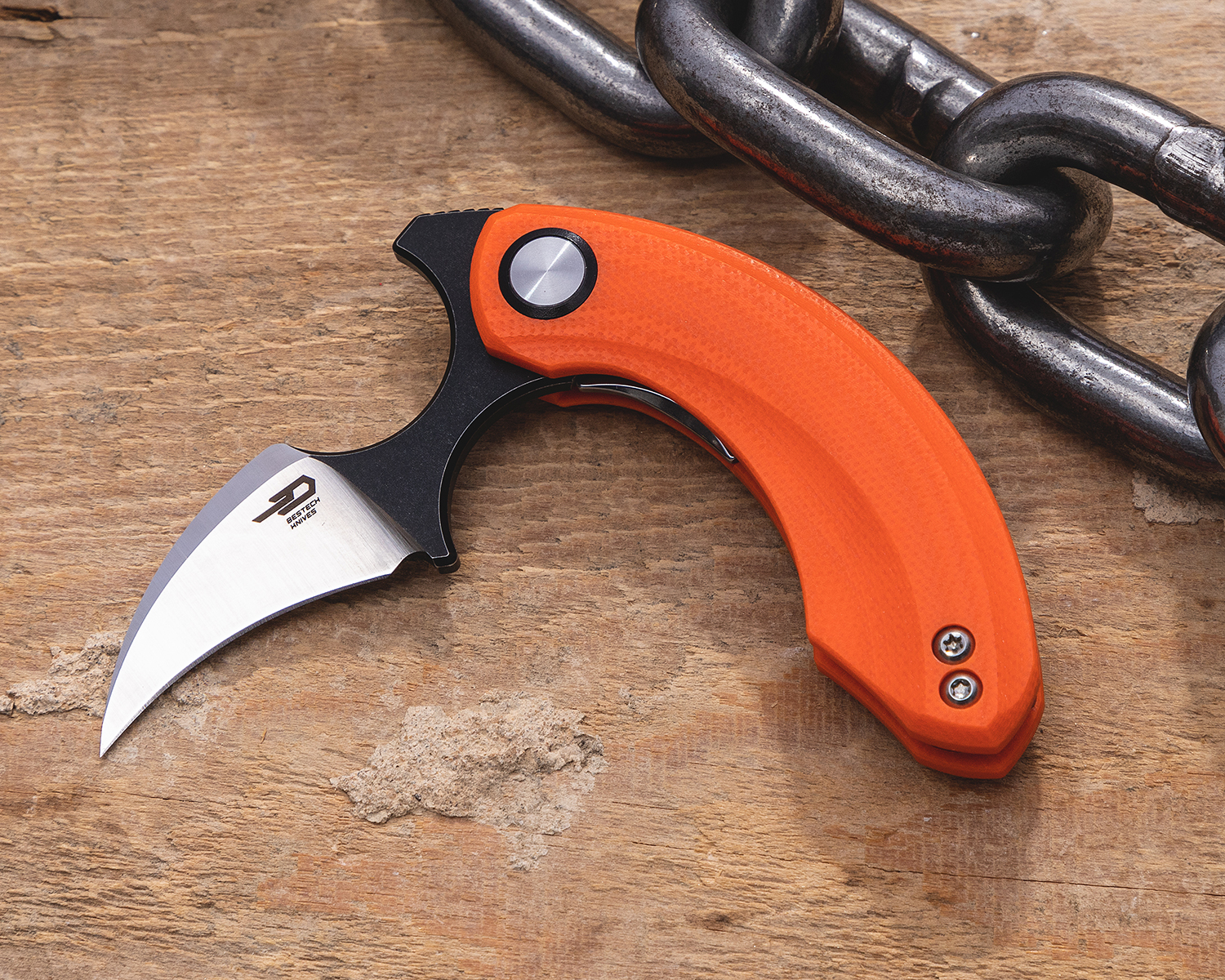 Bestech Knives Ostap Hel Strelit Push Dagger Flipper Knife 2.19" 14C28N ...