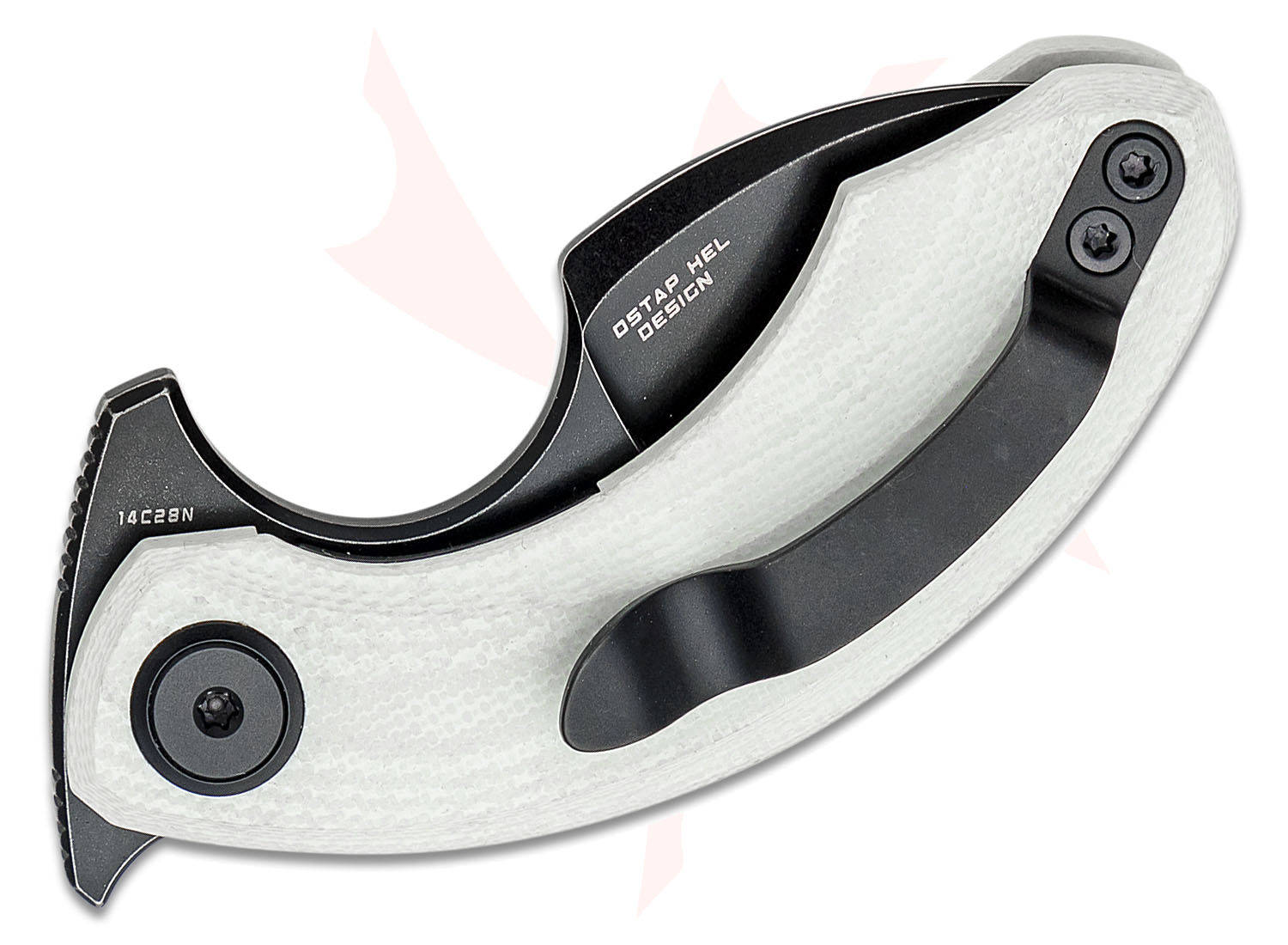 Bestech Knives Ostap Hel Strelit Push Dagger Flipper Knife 2.19" 14C28N ...