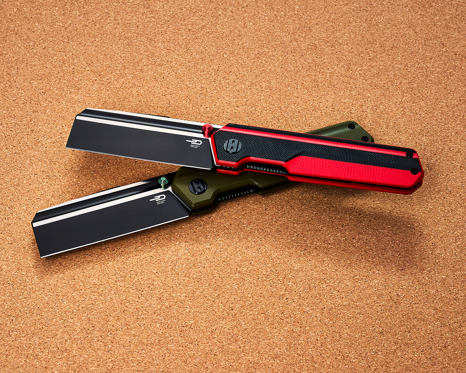 Bestech Knives Tardis Liner Lock Folding Knife 3.15" D2 Two-Toned ...