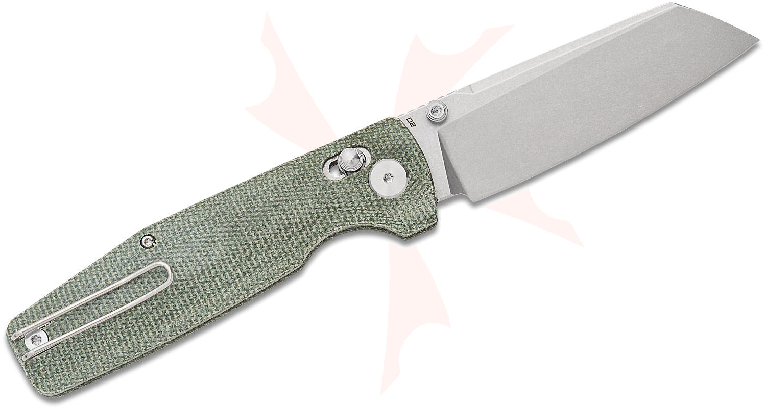Bestech Knives Slasher Crossbar Lock Folding Knife 3.5" D2 Stonewashed ...