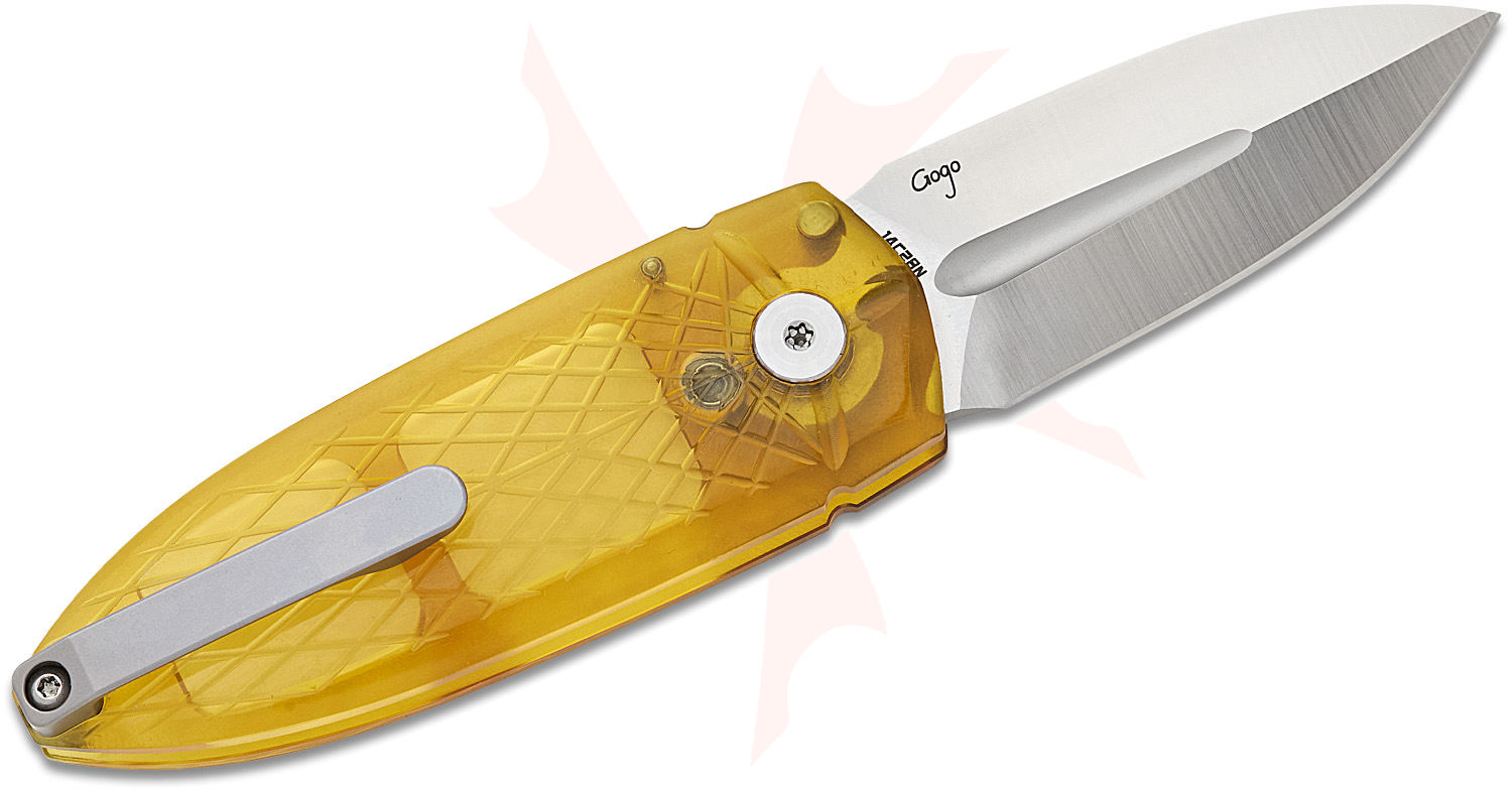 Bestech Knives Ququ Button Lock Folding Knife 2.2" 14C28N Satin Spear ...