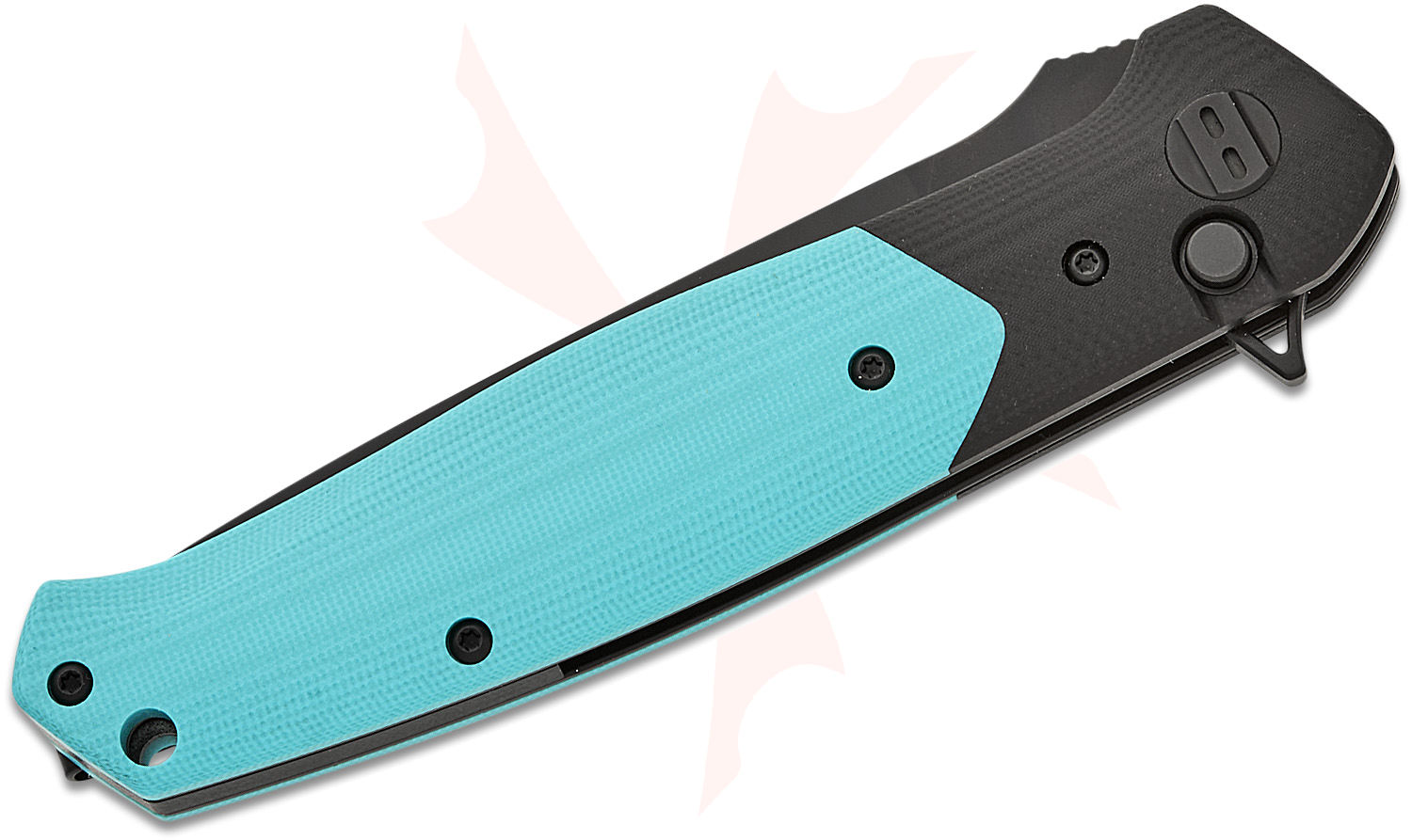 Bestech Knives Swordfish Button Lock Flipper Knife 3.75" 14C28N Black ...