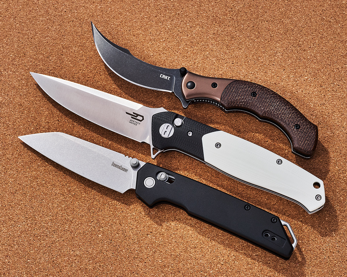 Bestech Knives Swordfish Button Lock Flipper Knife 3.75" CPM-S35VN ...