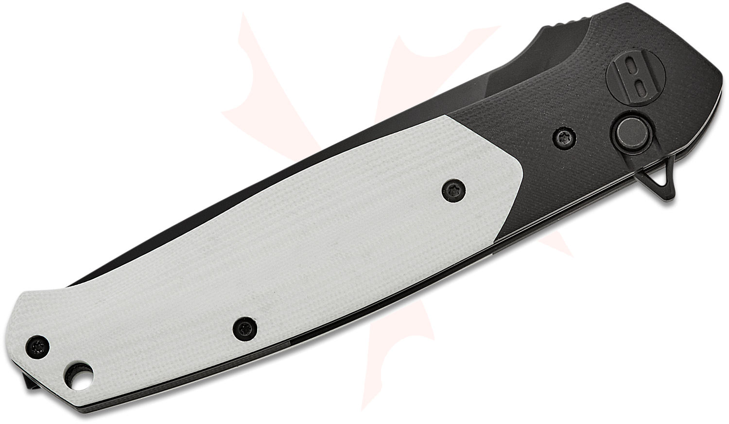 Bestech Knives Swordfish Button Lock Flipper Knife 3.75" MagnaCut Black ...